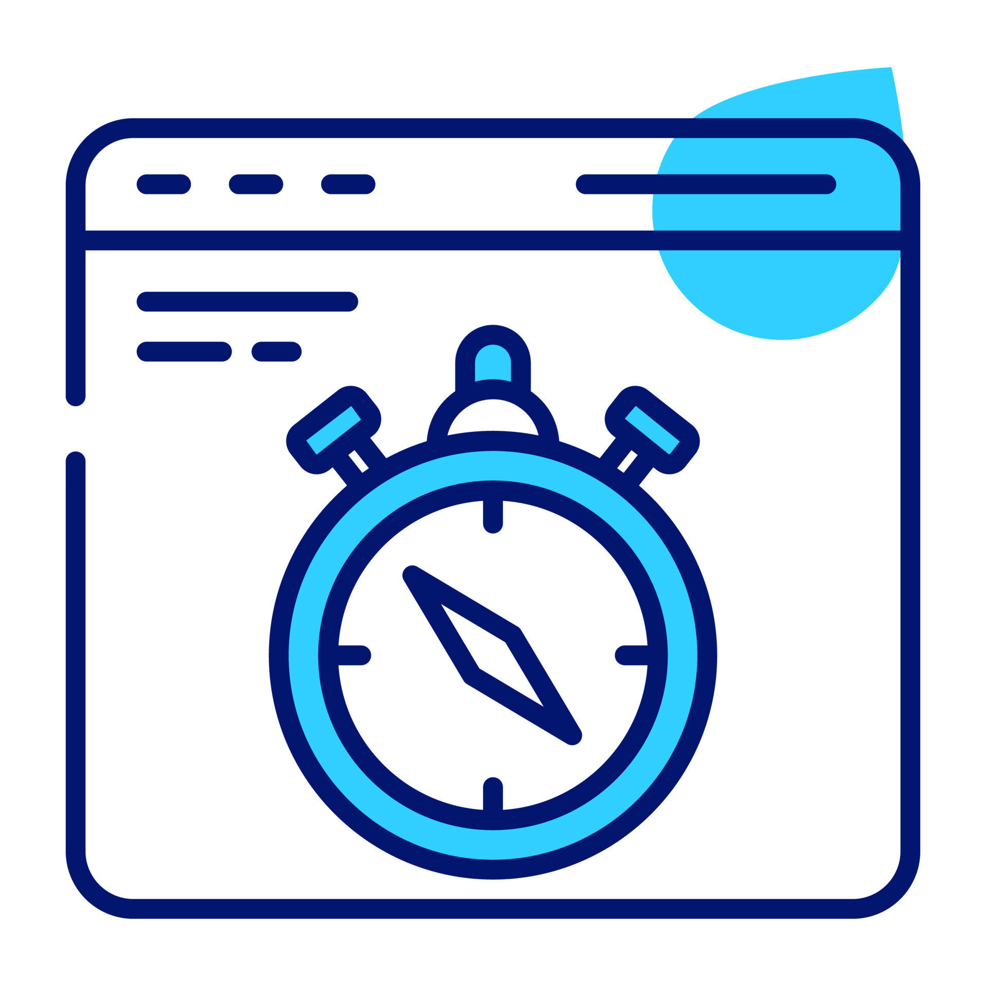 Web page with timer vector icon in editable style 17709238 Vector Art ...
