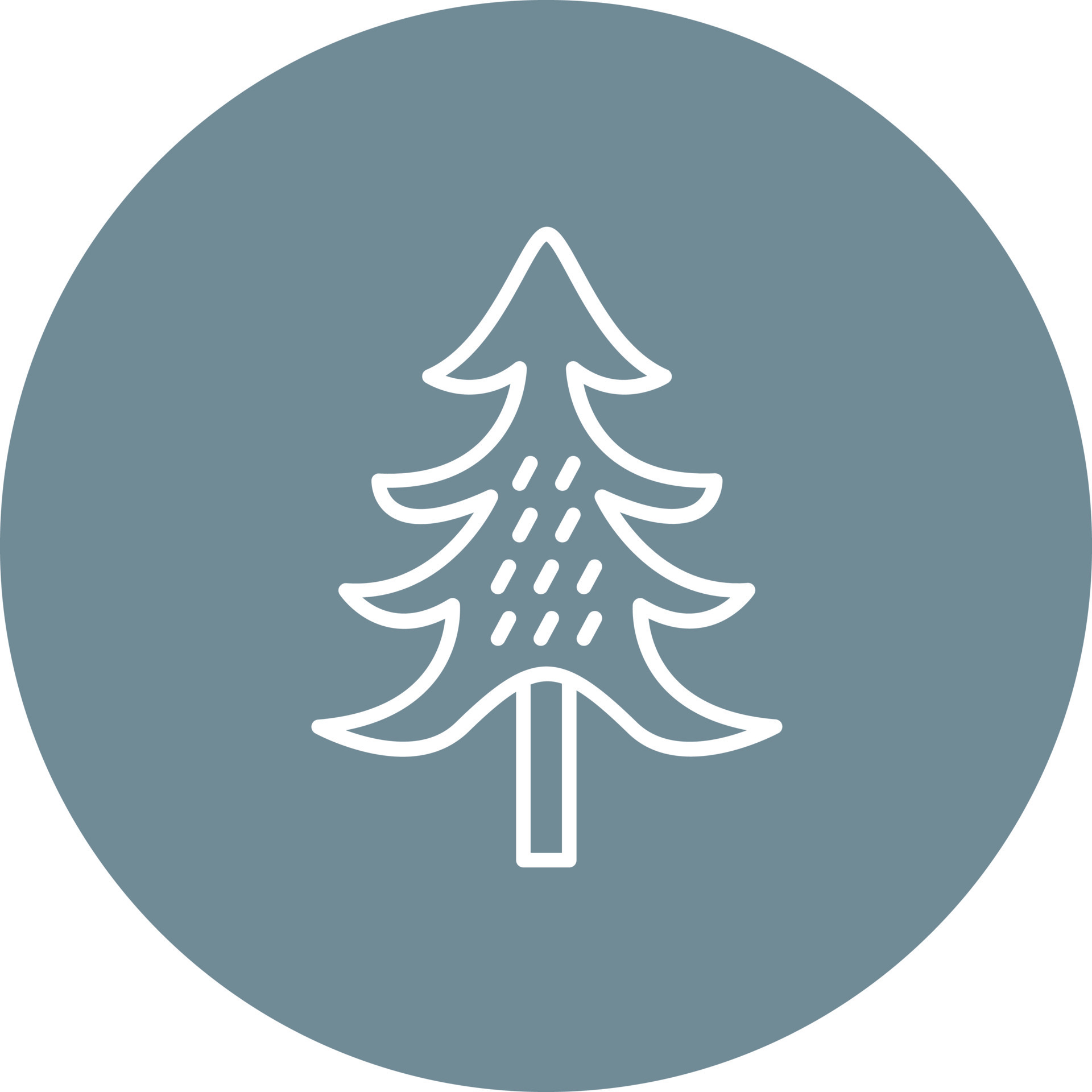 Evergreen Tree Line Circle Background Icon 17717617 Vector Art at Vecteezy