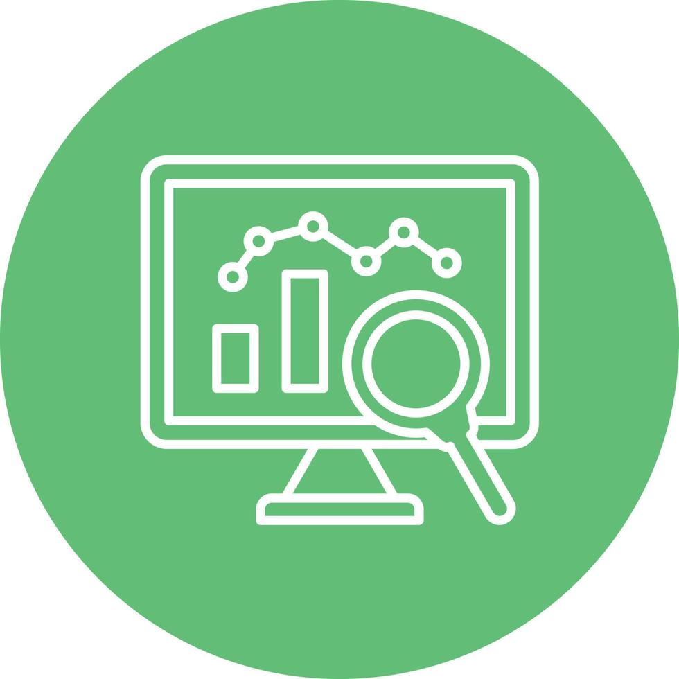 Analytics Line Circle Background Icon 17717690 Vector Art At Vecteezy