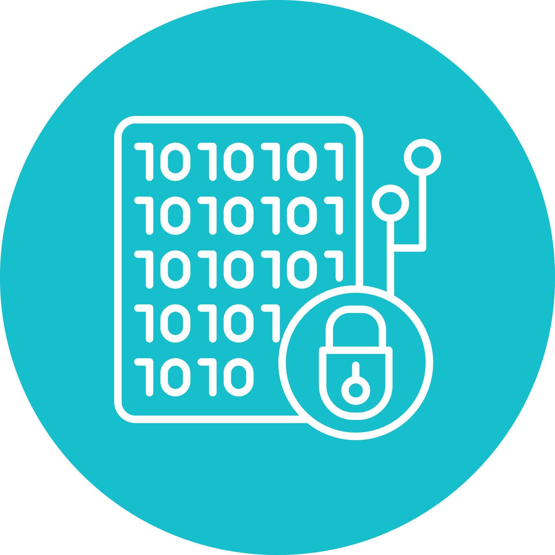 Encryption Line Circle Background Icon 17718103 Vector Art at Vecteezy
