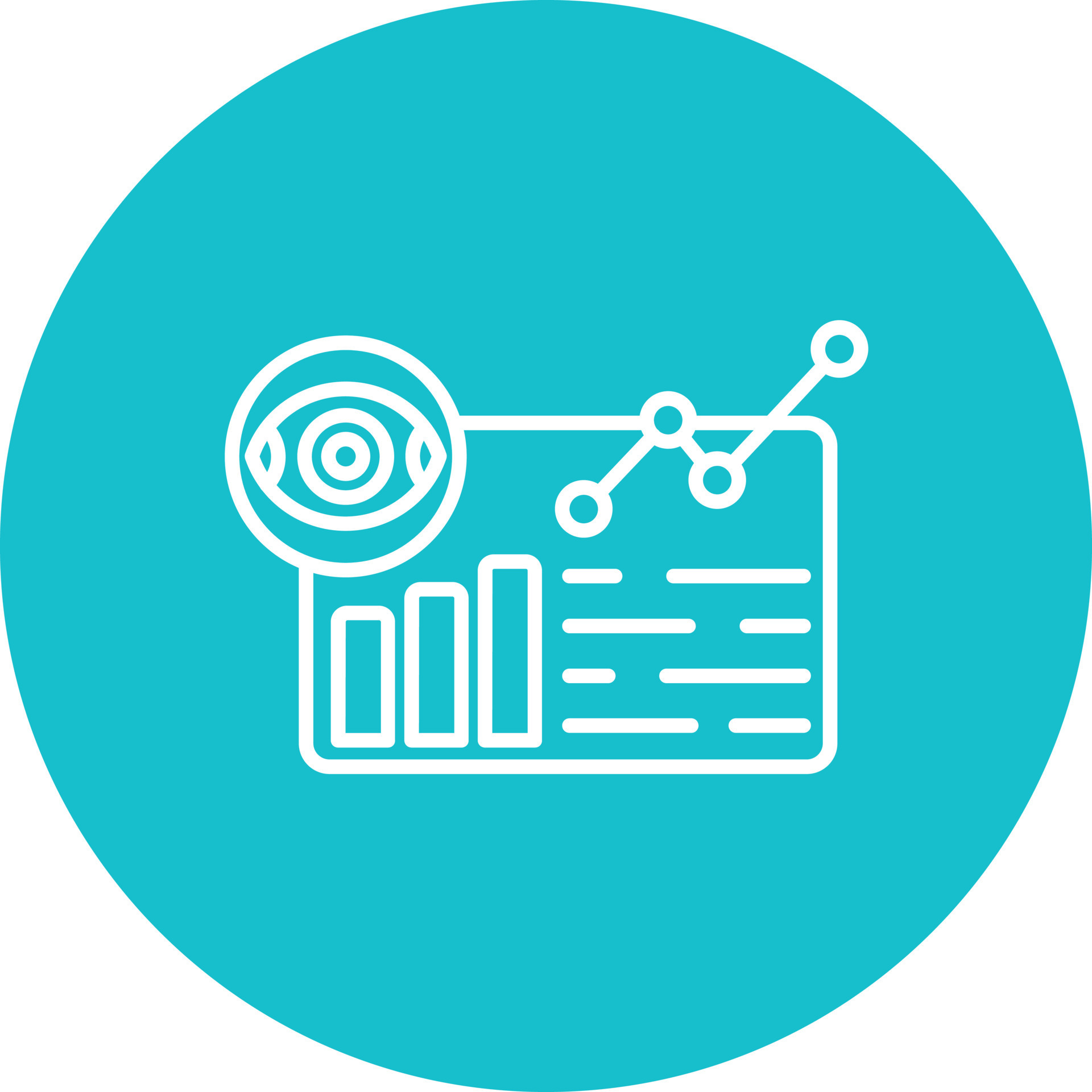 Data Visualization Line Circle Background Icon 17718309 Vector Art at ...