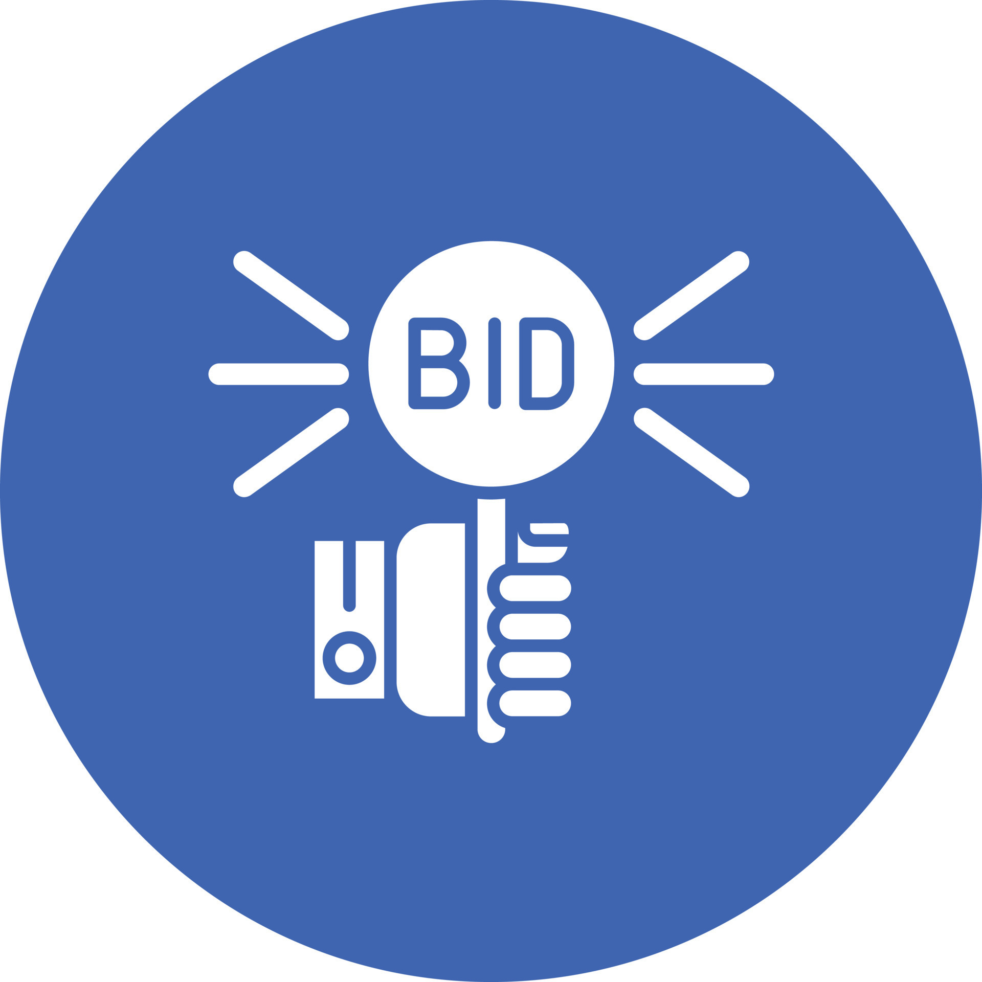 Bidding Paddle Glyph Circle Background Icon 17719322 Vector Art at Vecteezy