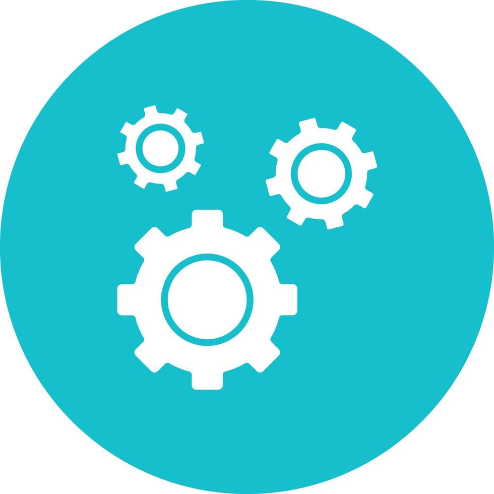 Gear Glyph Circle Background Icon 17719731 Vector Art at Vecteezy