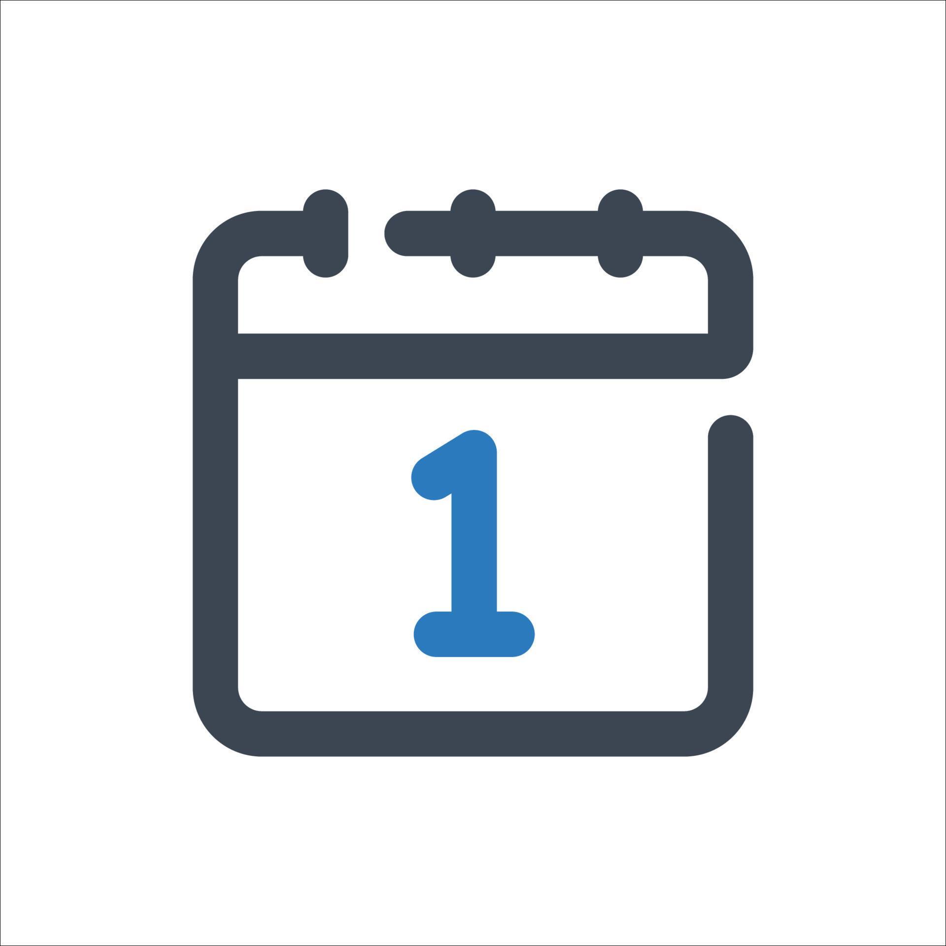 1 day icon - vector illustration . 1, Day, Calendar, Date, Event, Month, Schedule, One, days ...