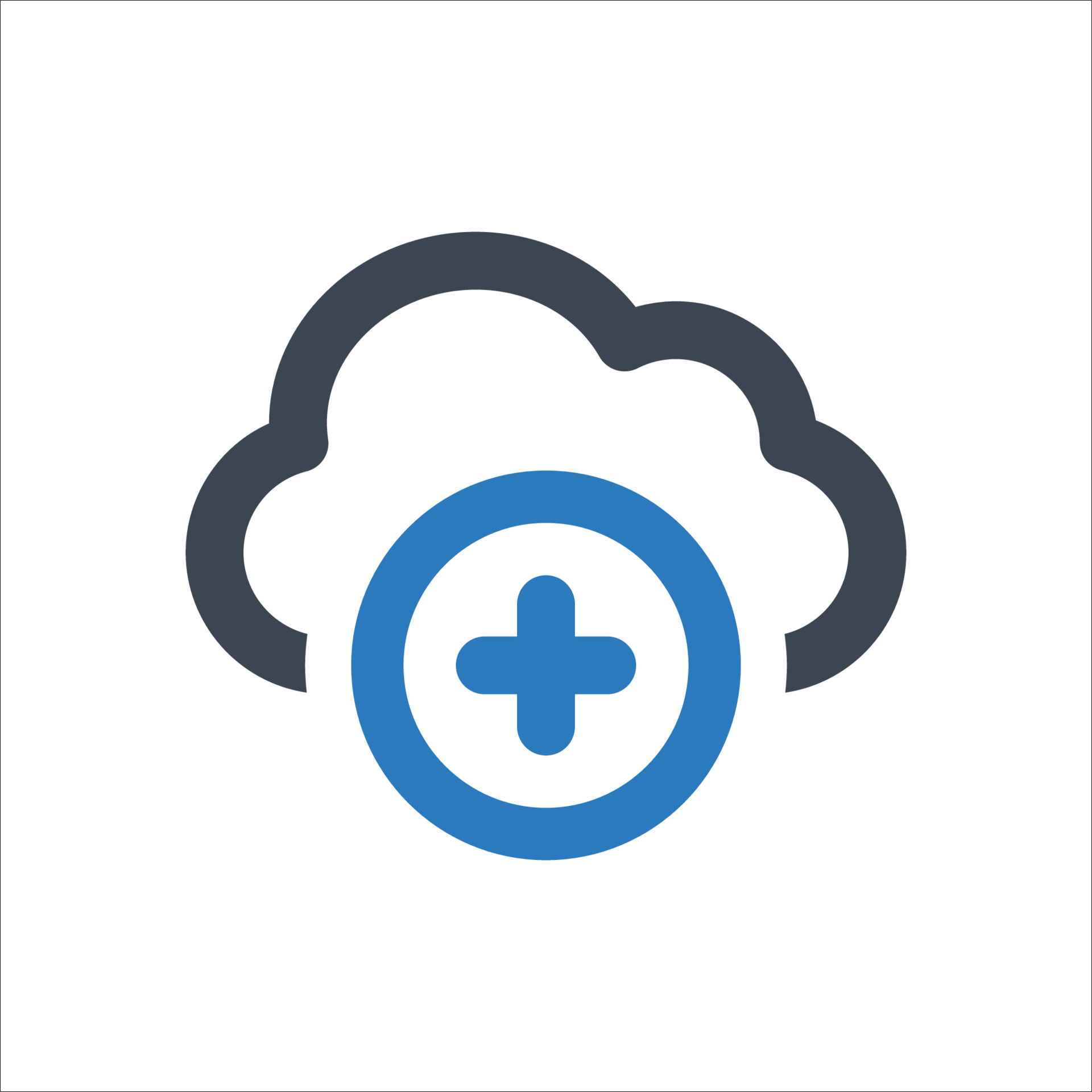 Add Cloud icon - vector illustration . Cloud, New, Add, Data, Create ... Add Cloud icon - vector illustration . Cloud, New, Add, Data, Create ...