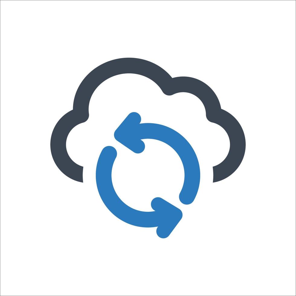 Cloud Update icon - vector illustration . Cloud, Sync, Update, Data, Refresh, Share, Sharing ...