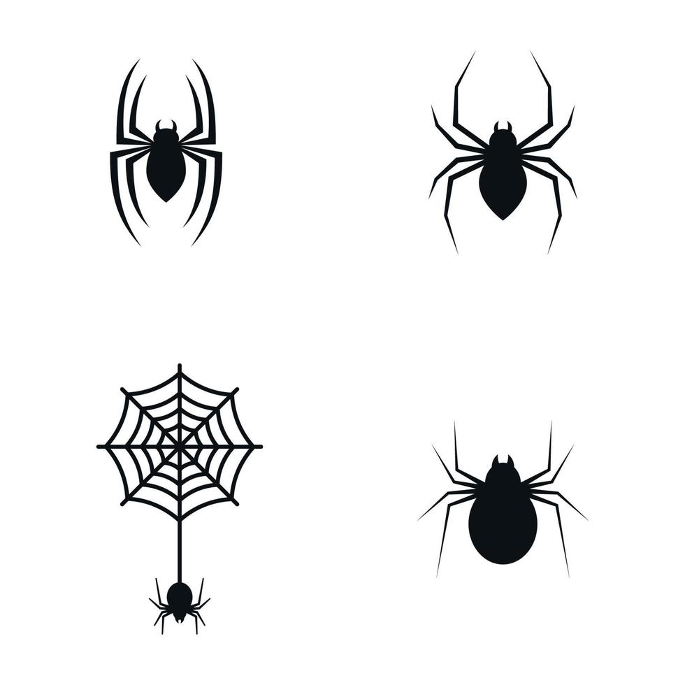 Spider icons set 17724526 Vector Art at Vecteezy
