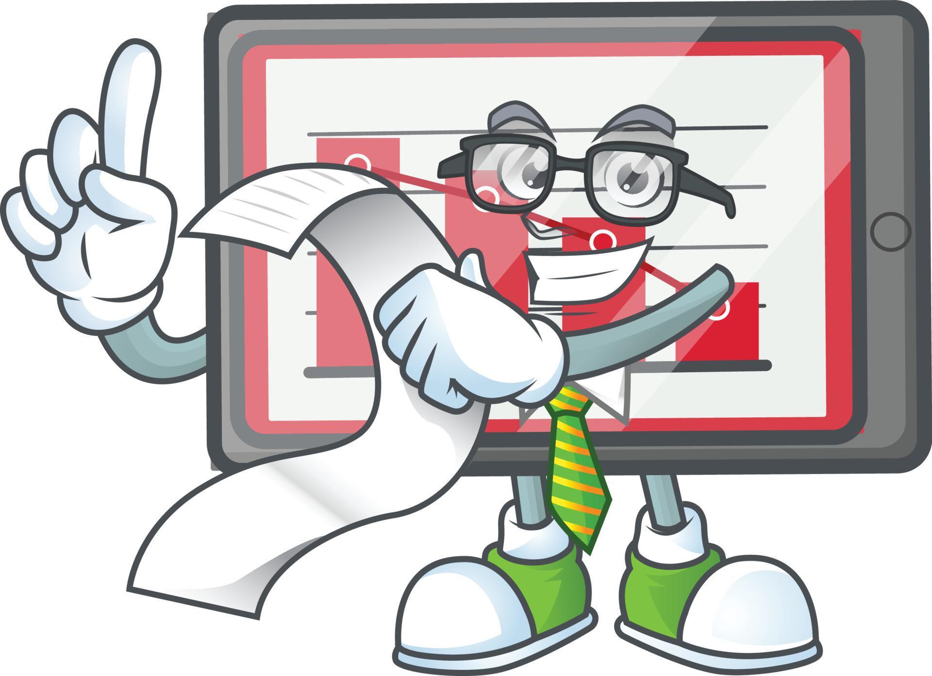 vector de tabla horizontal de gráfico descendente 17728110 Vector en ...