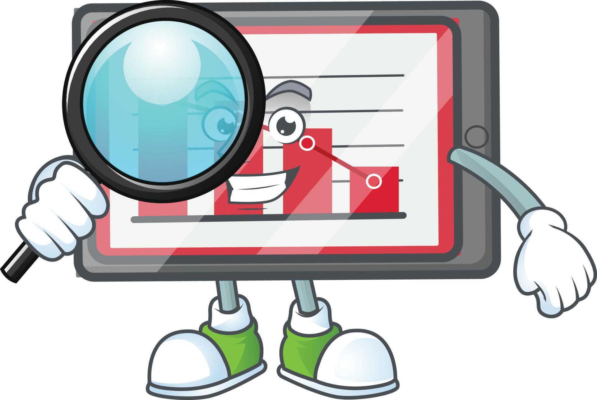 vector de tabla horizontal de gráfico descendente 17728187 Vector en ...