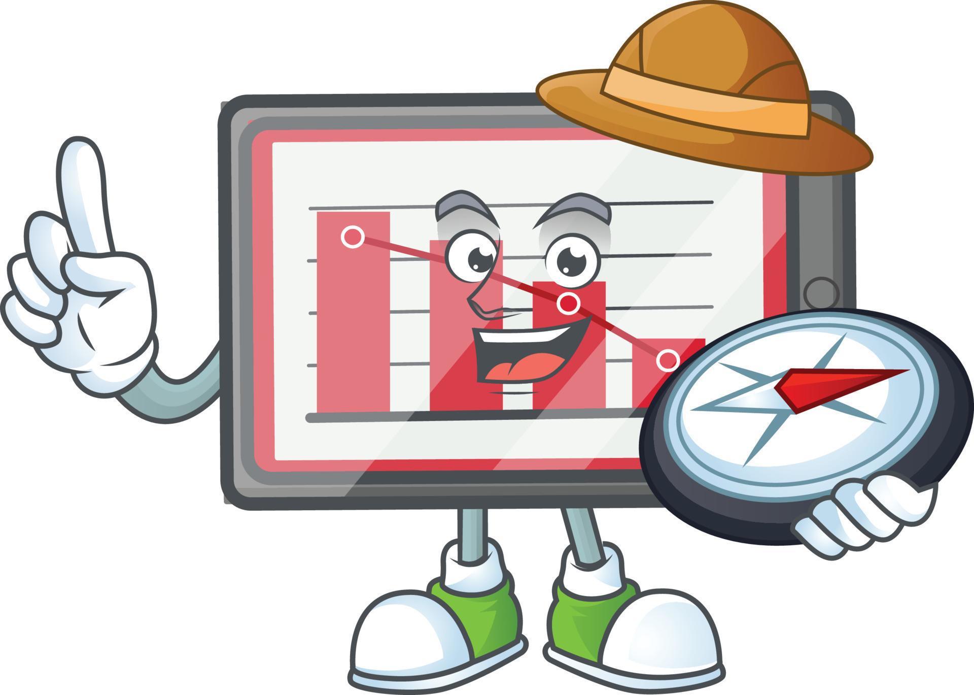 vector de tabla horizontal de gráfico descendente 17728547 Vector en ...