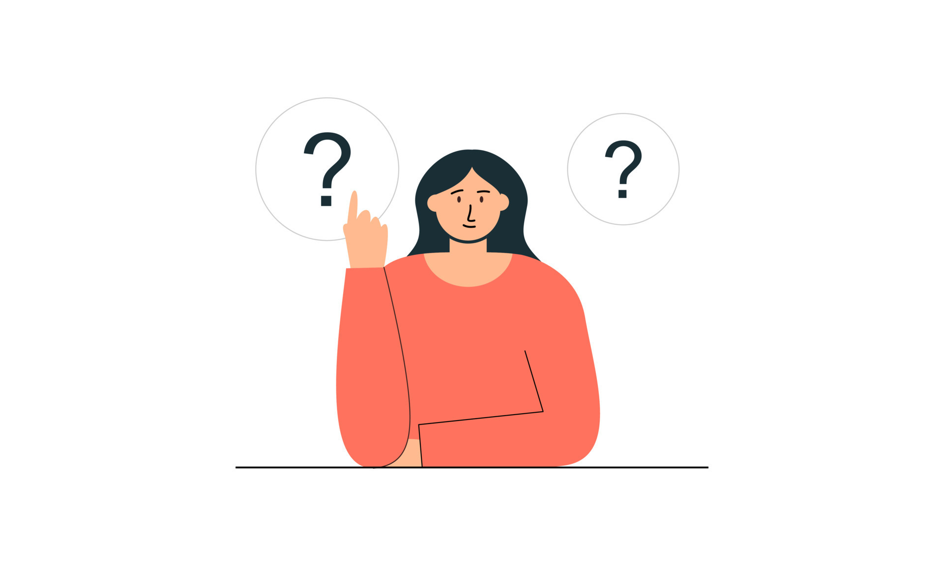 Choice Between Two Options Concept Dilemma Concept Puzzled Questioned Man Doubting Deciding