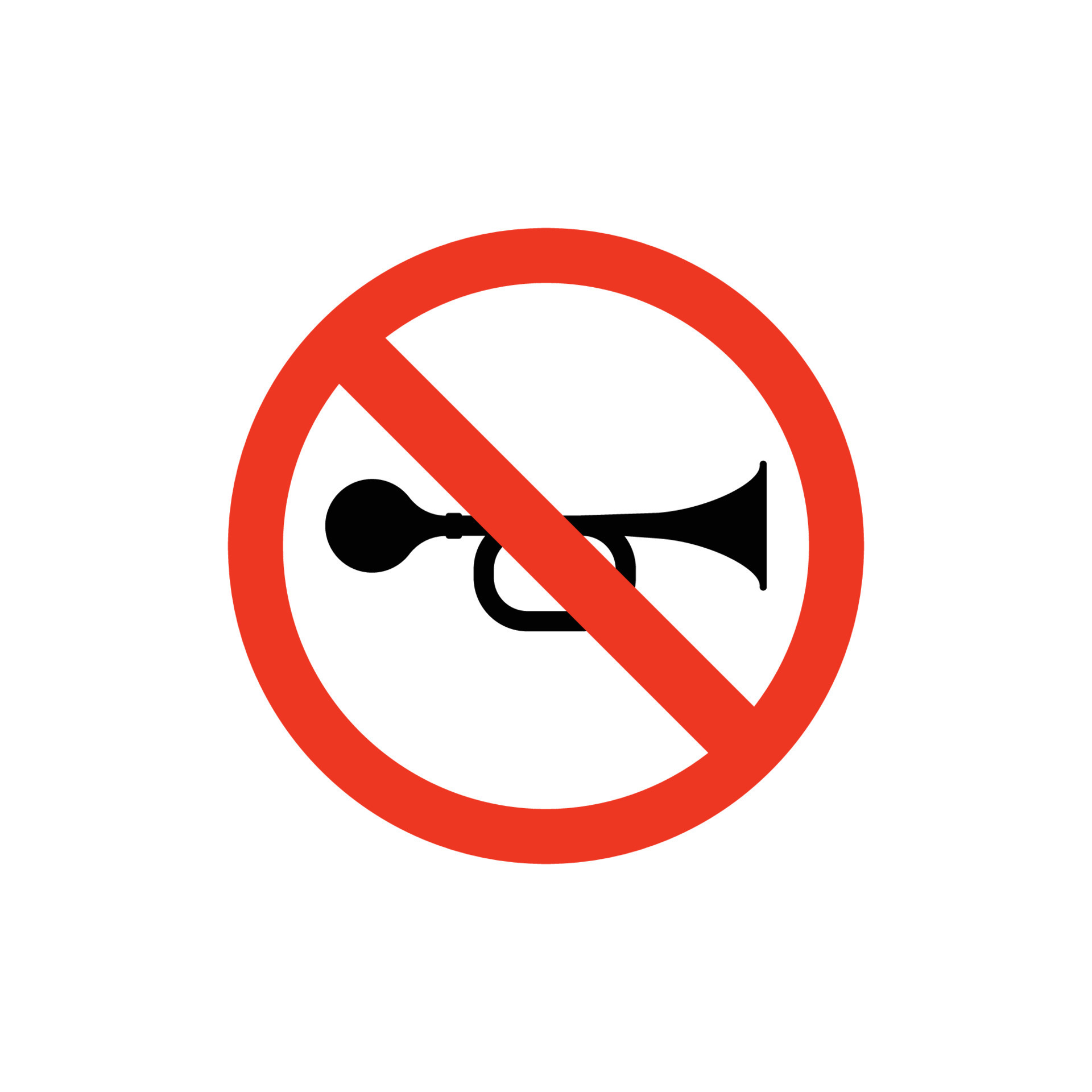 No horn road sign. No blowing of horn traffic sign on white background ... No horn road sign. No blowing of horn traffic sign on white background ...