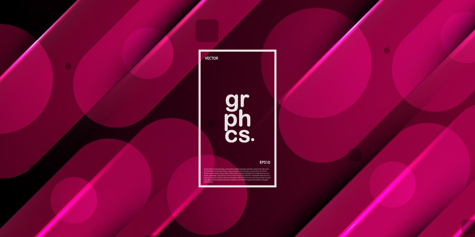 Abstract Dark Red Dynamic Gradient Illustration Background With 3d Look And Simple Circle Round