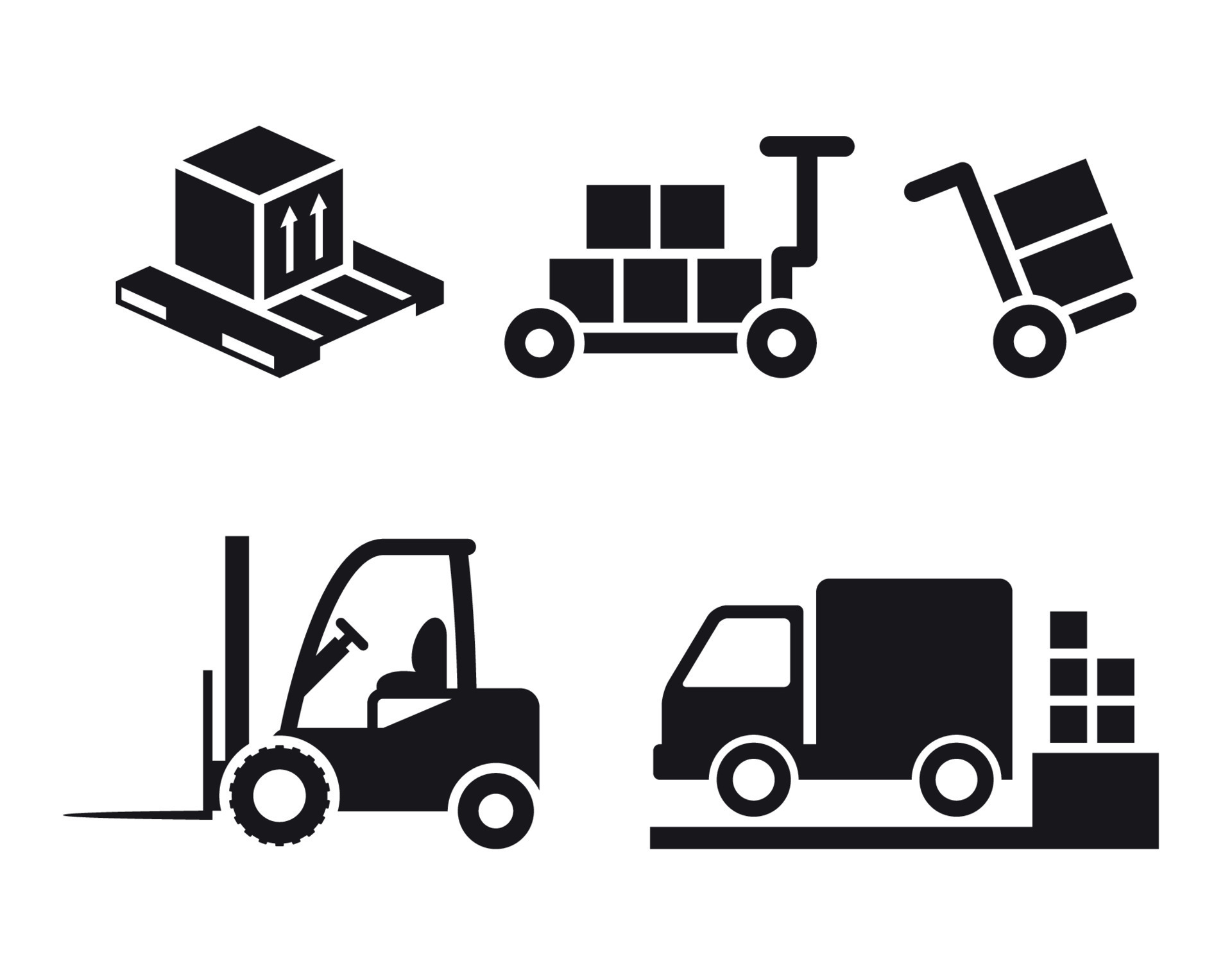 Warehouse icons, loading and unloading of goods 17735086 Vector Art at ... Warehouse icons, loading and unloading of goods 17735086 Vector Art at ...