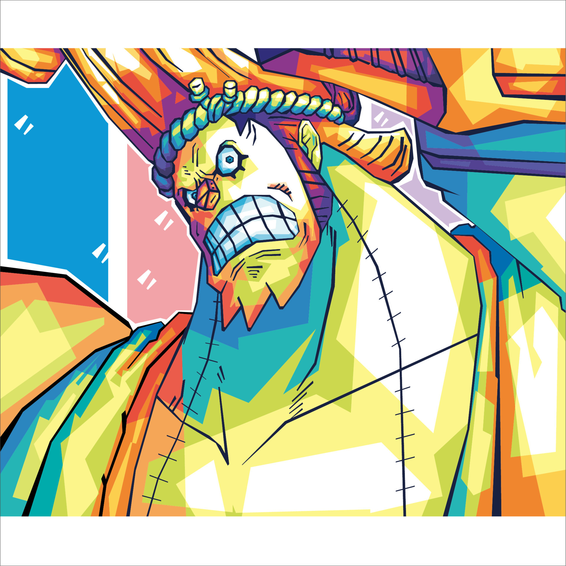 Franky One Piece Wpap 17735341 Vector Art At Vecteezy