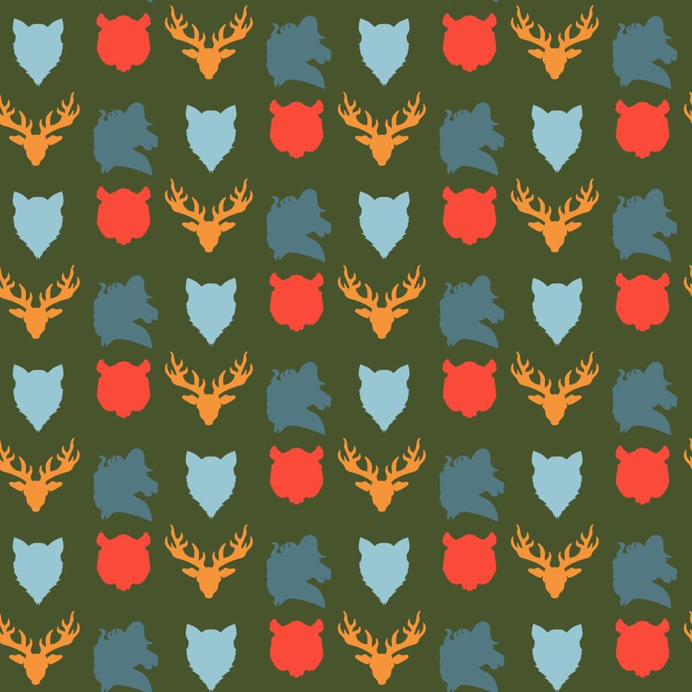 Wildlife seamless pattern 17735445 Vector Art at Vecteezy