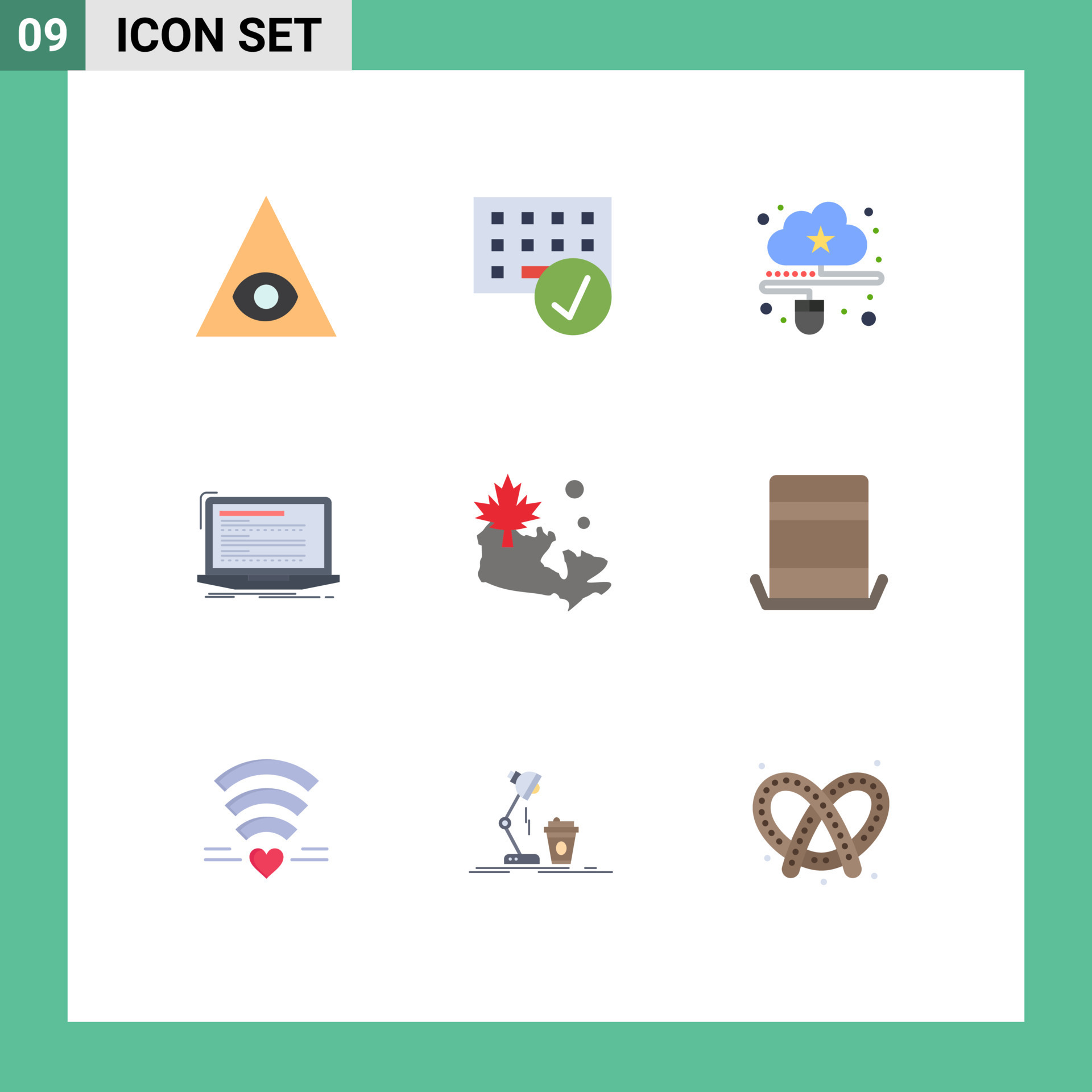 9 Thematic Vector Flat Colors and Editable Symbols of script computer ... 9 Thematic Vector Flat Colors and Editable Symbols of script computer ...