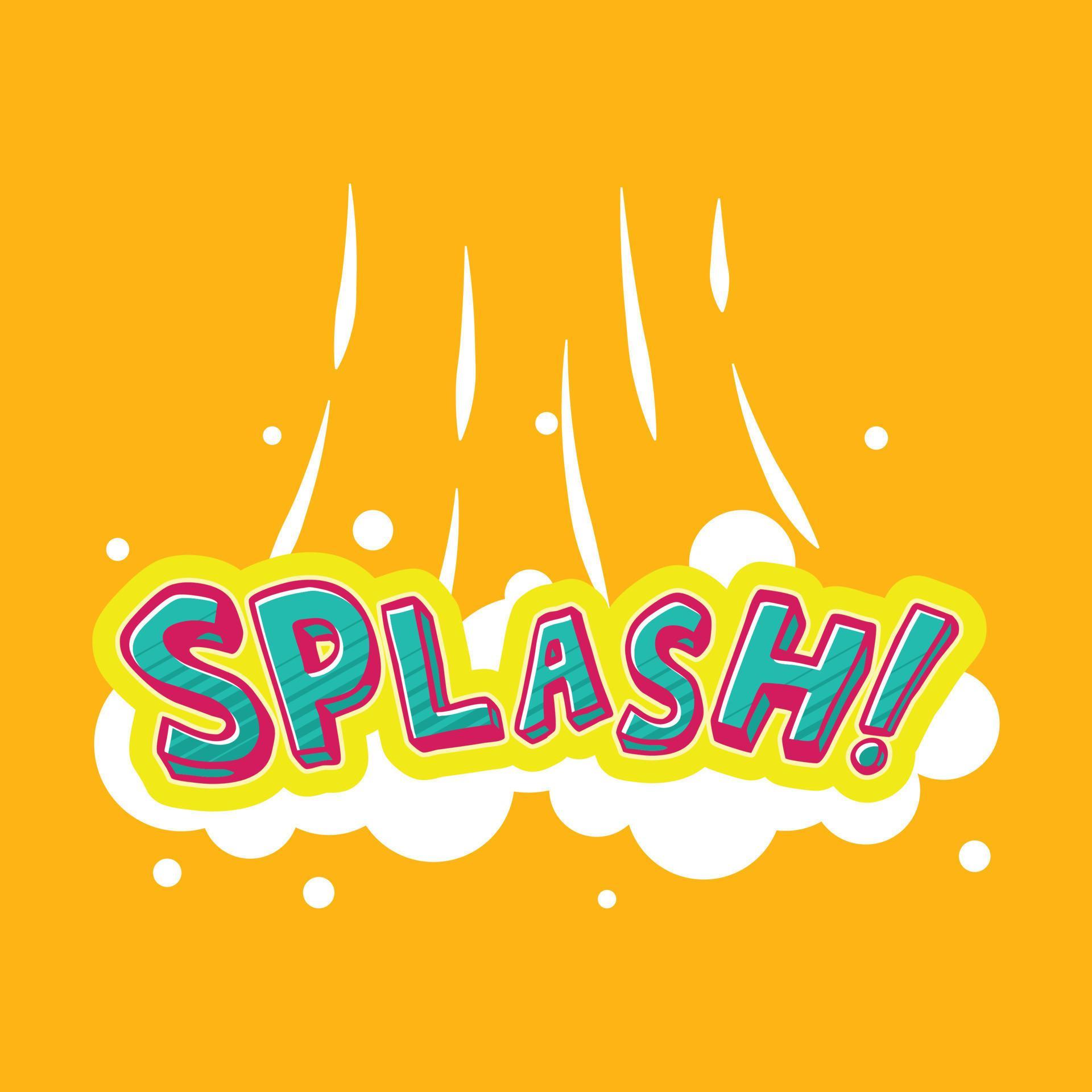 Splash comic speech 17739265 Vector Art at Vecteezy