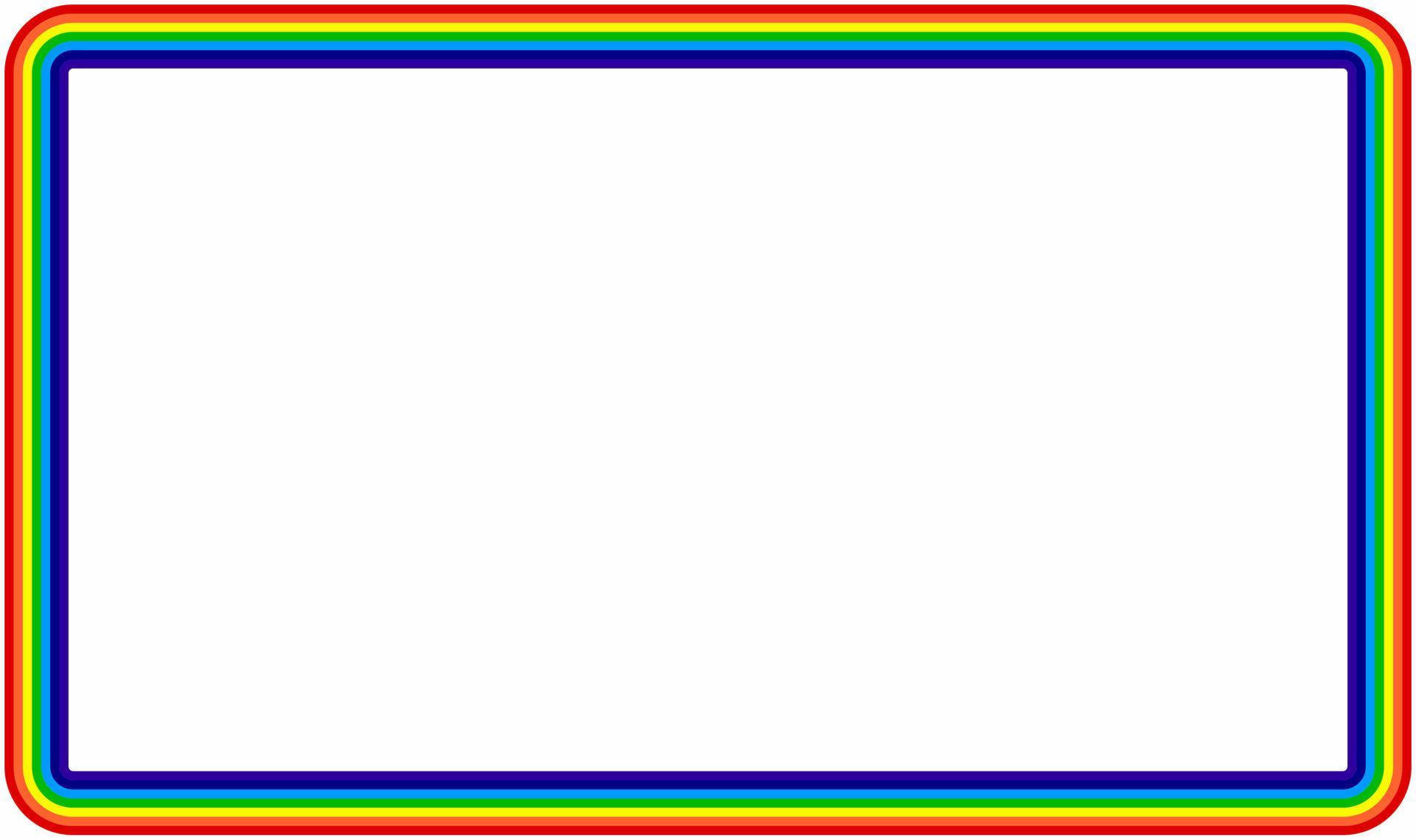 rectangle rainbow frame with copy space for your text or design ...