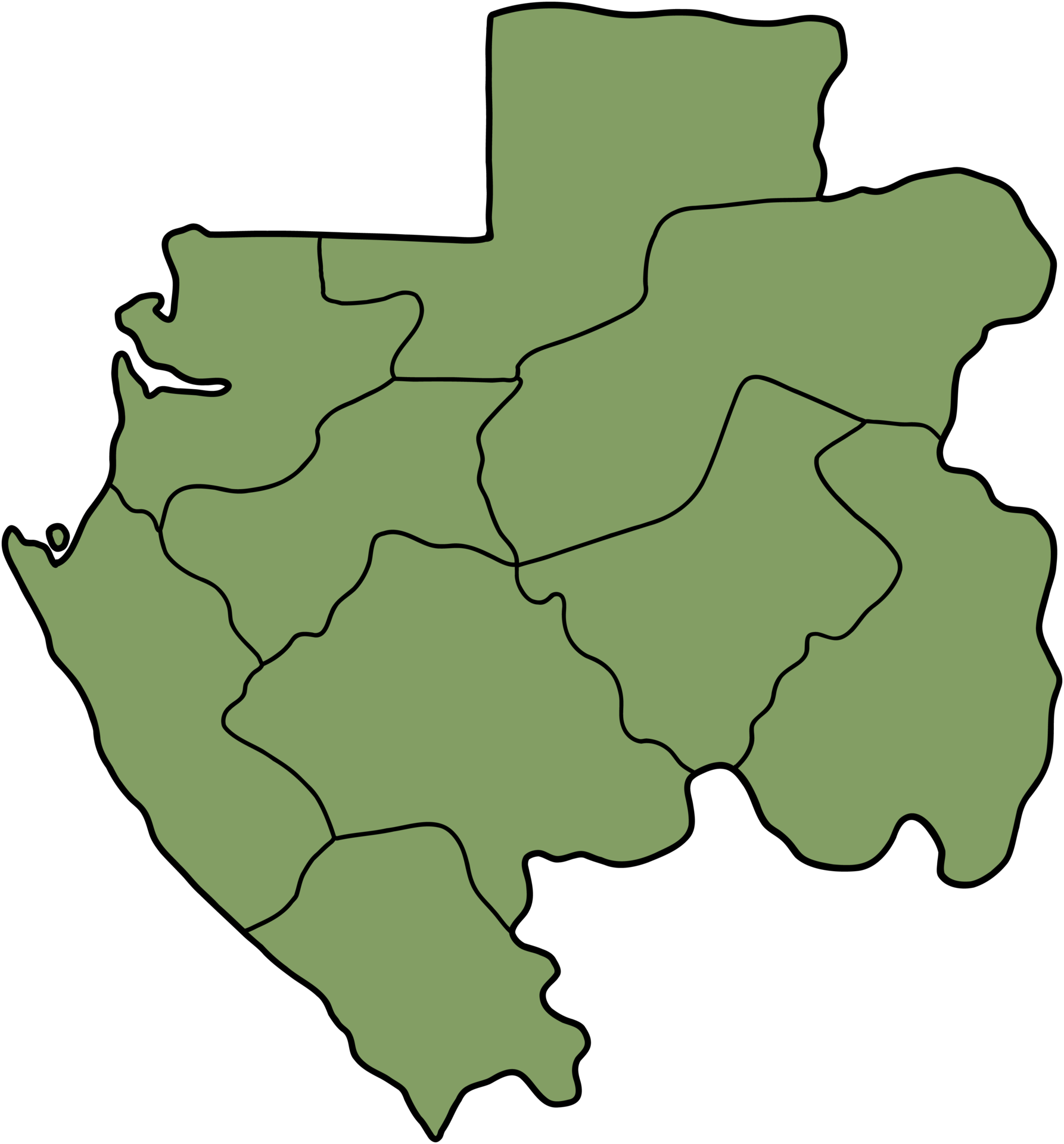 doodle freehand drawing of gabon map. 17745389 PNG doodle freehand drawing of gabon map. 17745389 PNG