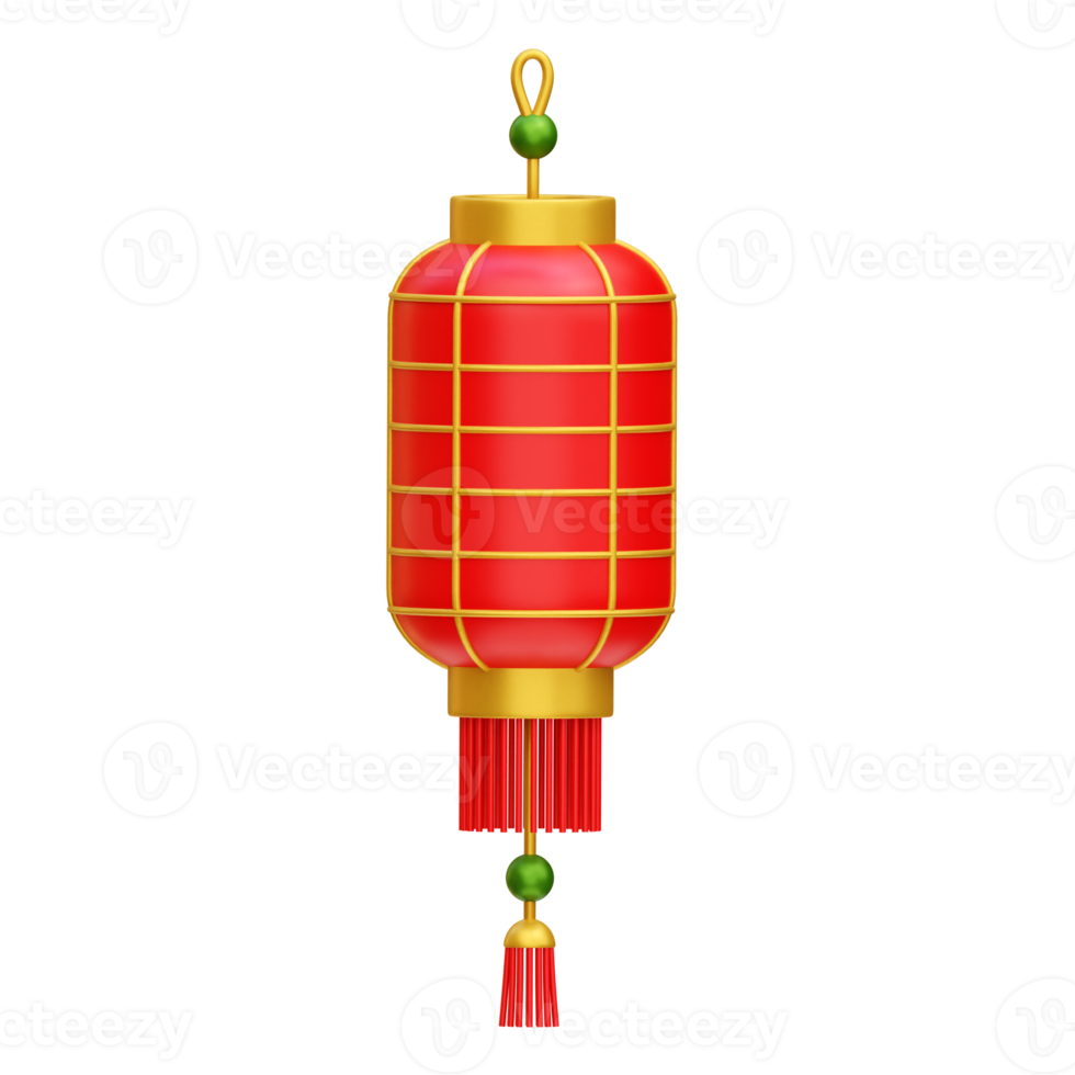3D Chinese new year lantern illustration 17745650 PNG
