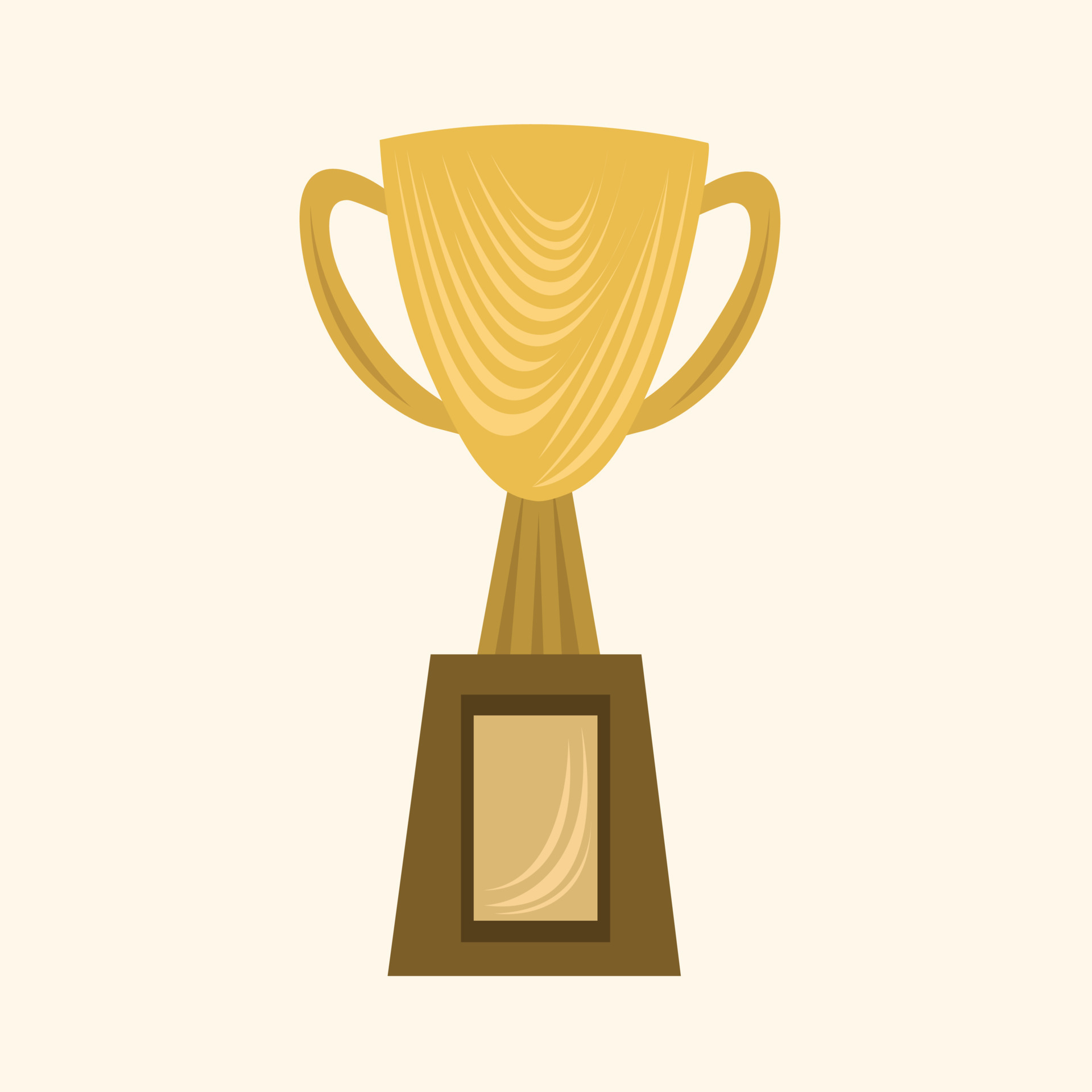 Trophy vector illustration for graphic design and decorative element ...
