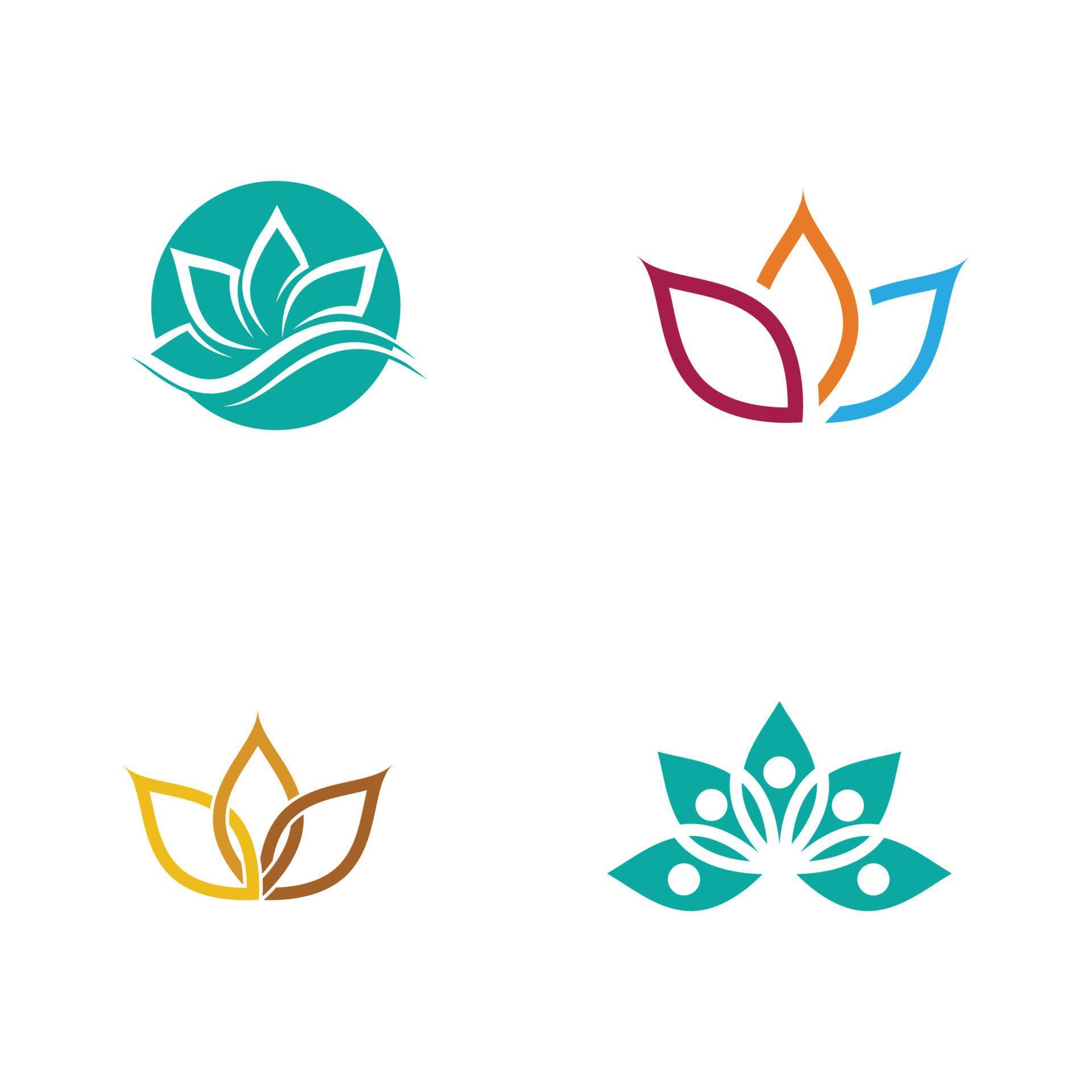 Beauty Lotus Flower Vector Icon 17746918 Vector Art At Vecteezy