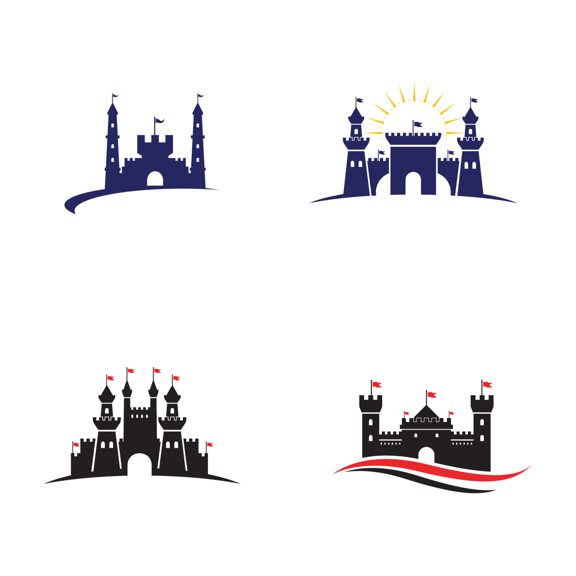 Castle vector illustration icon 17747054 Vector Art at Vecteezy