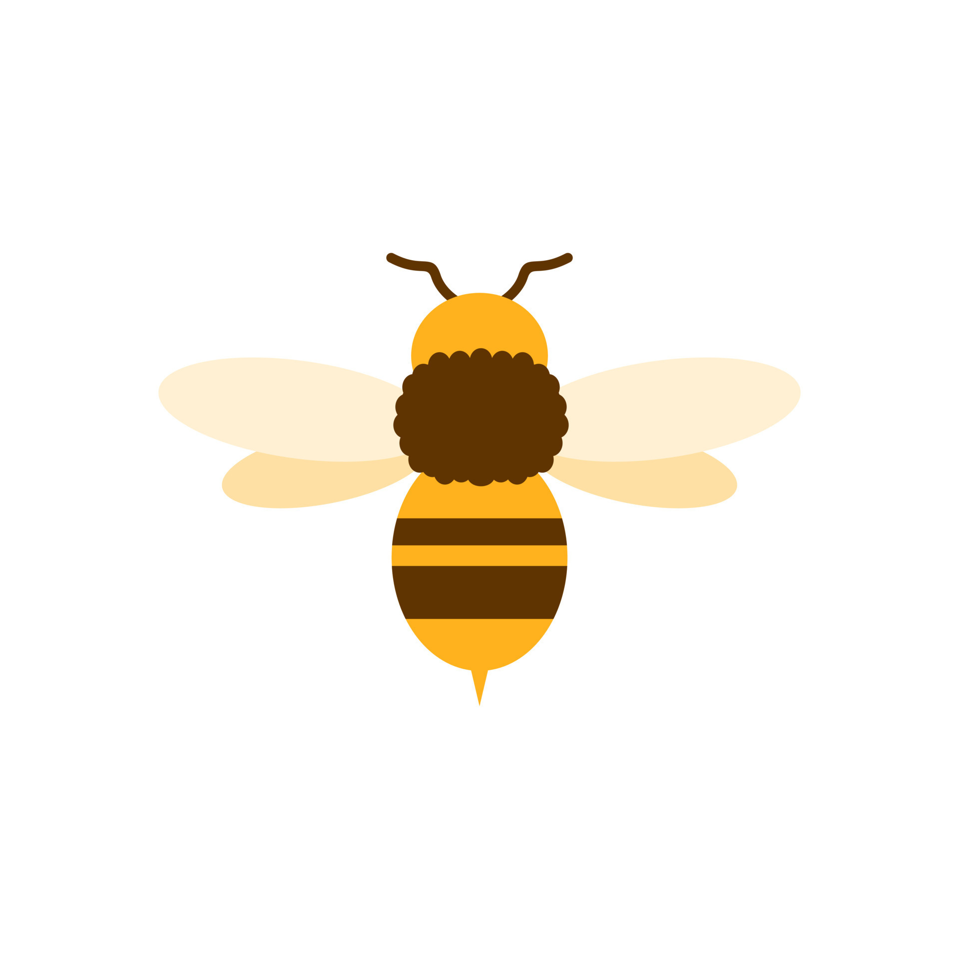 honey bee flat design vector illustration. Cute Bumble Bee. bumblebee ... honey bee flat design vector illustration. Cute Bumble Bee. bumblebee ...