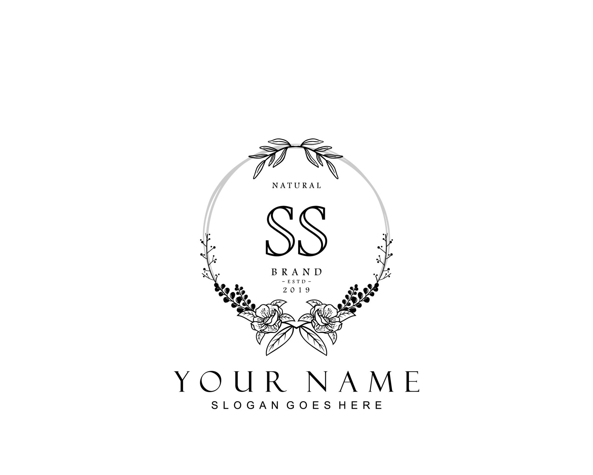 Initial Ss Beauty Monogram And Elegant Logo Design Handwriting Logo Of Initial Signature