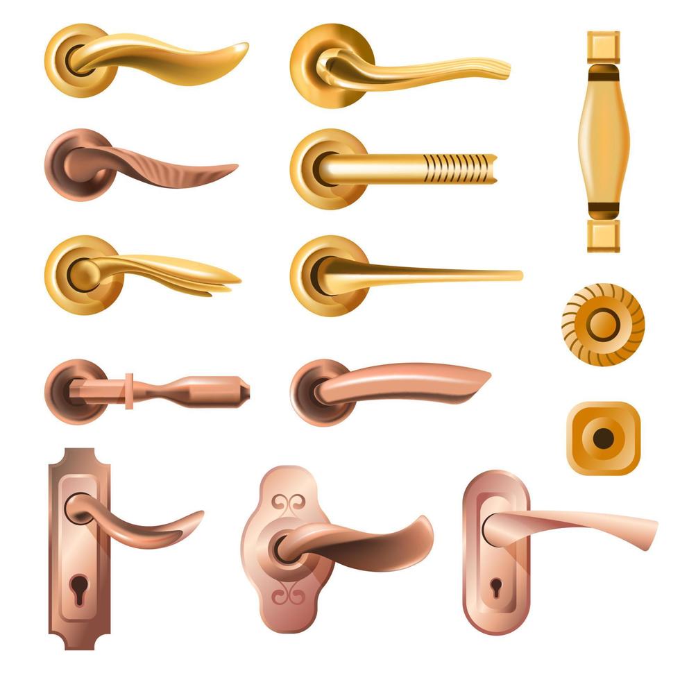 Door knobs and handles, accessories variety set 17760101 Vector Art at ... Door knobs and handles, accessories variety set 17760101 Vector Art at ...
