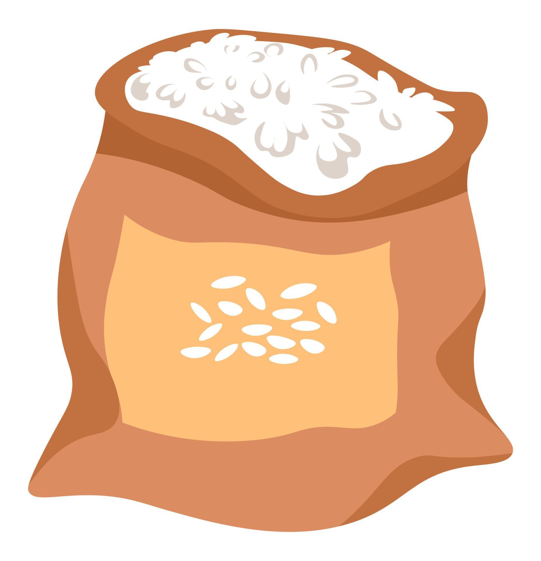 Package Of Rice Crops Farm Grown Product Vector 17760110 Vector Art At Vecteezy
