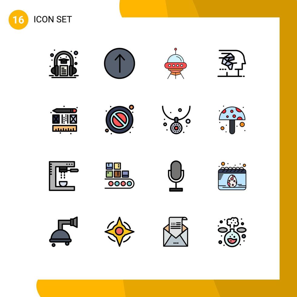 16 Flat Color Filled Line Concept For Websites Mobile And Apps Creative