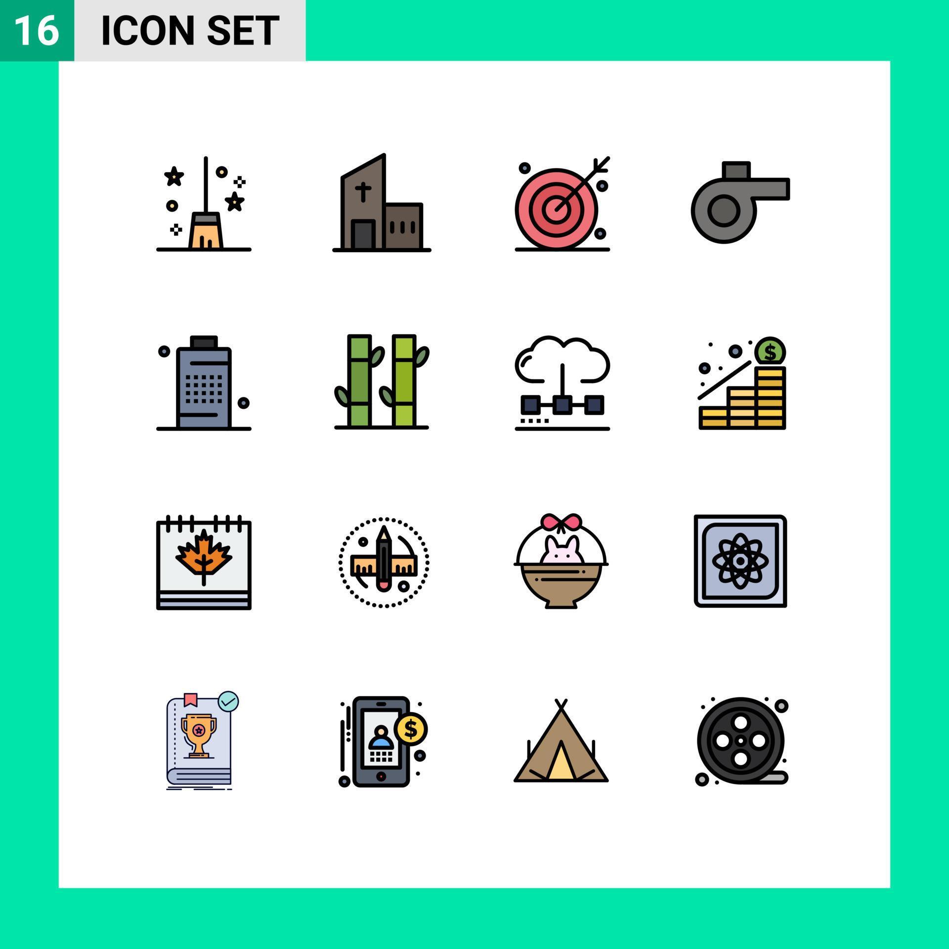 Stock Vector Icon Pack of 16 Line Signs and Symbols for battery sport ...