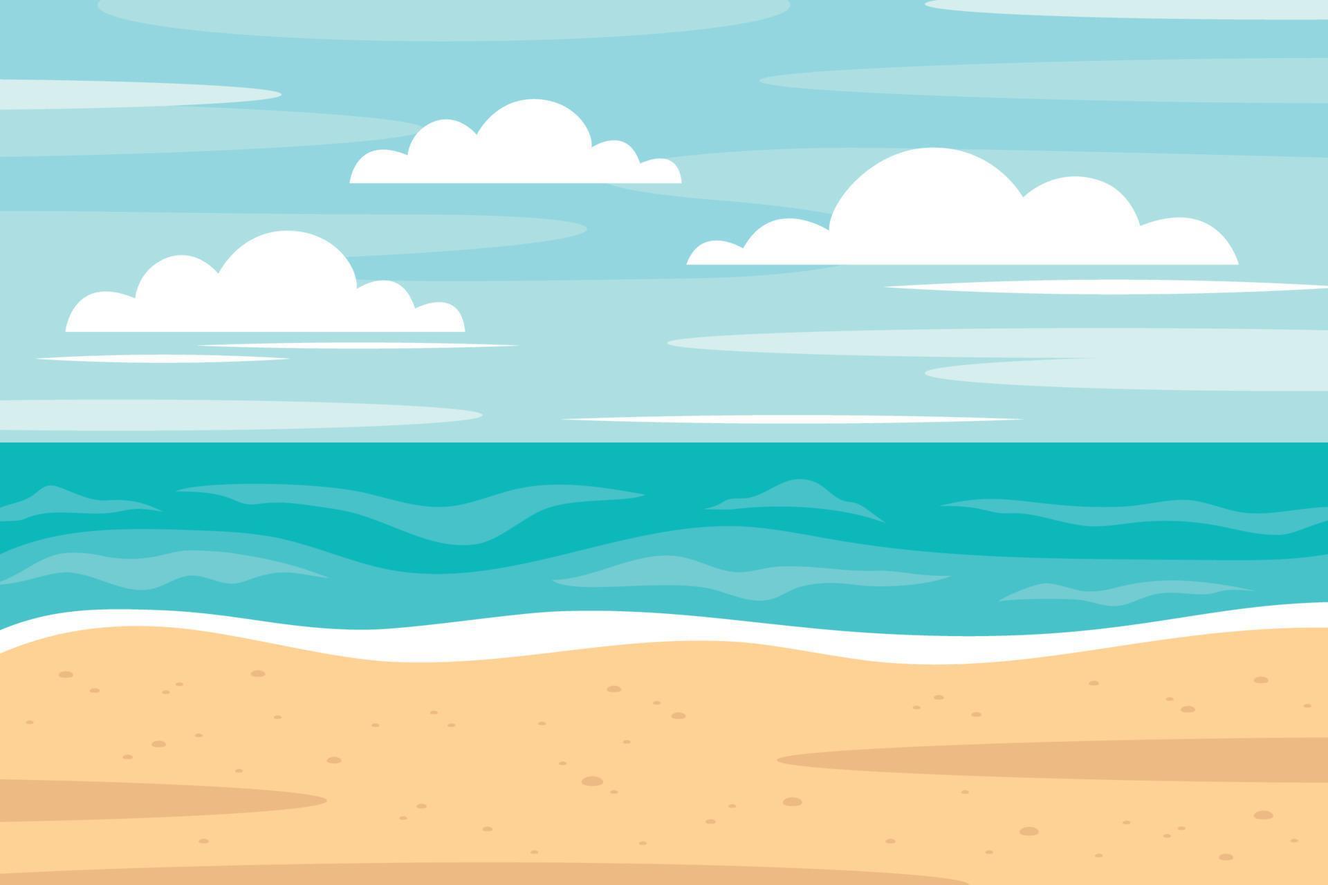 tropical summer beach shore vector illustration background 17763630 ...