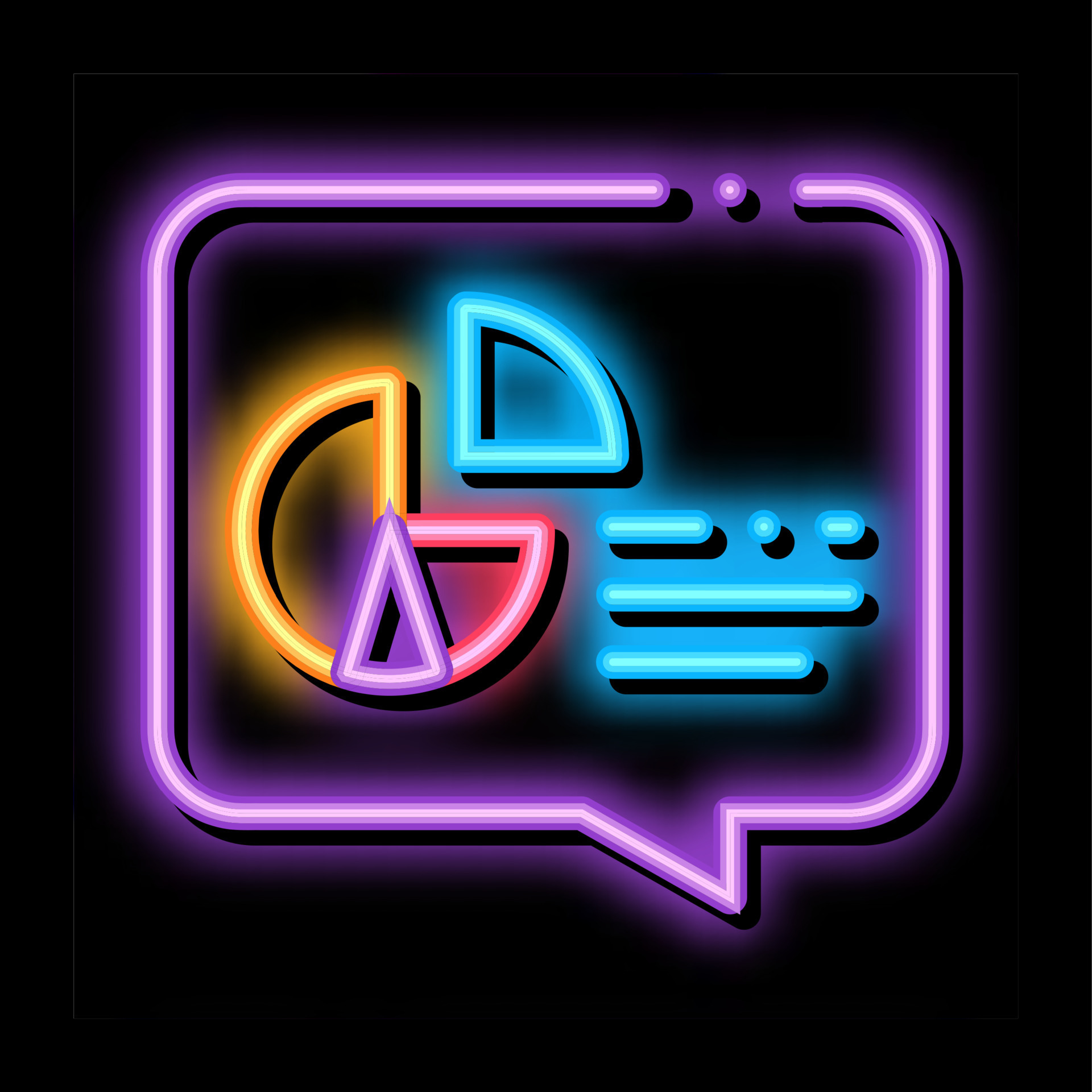 Infographic neon glow icon illustration 17769048 Vector Art at Vecteezy