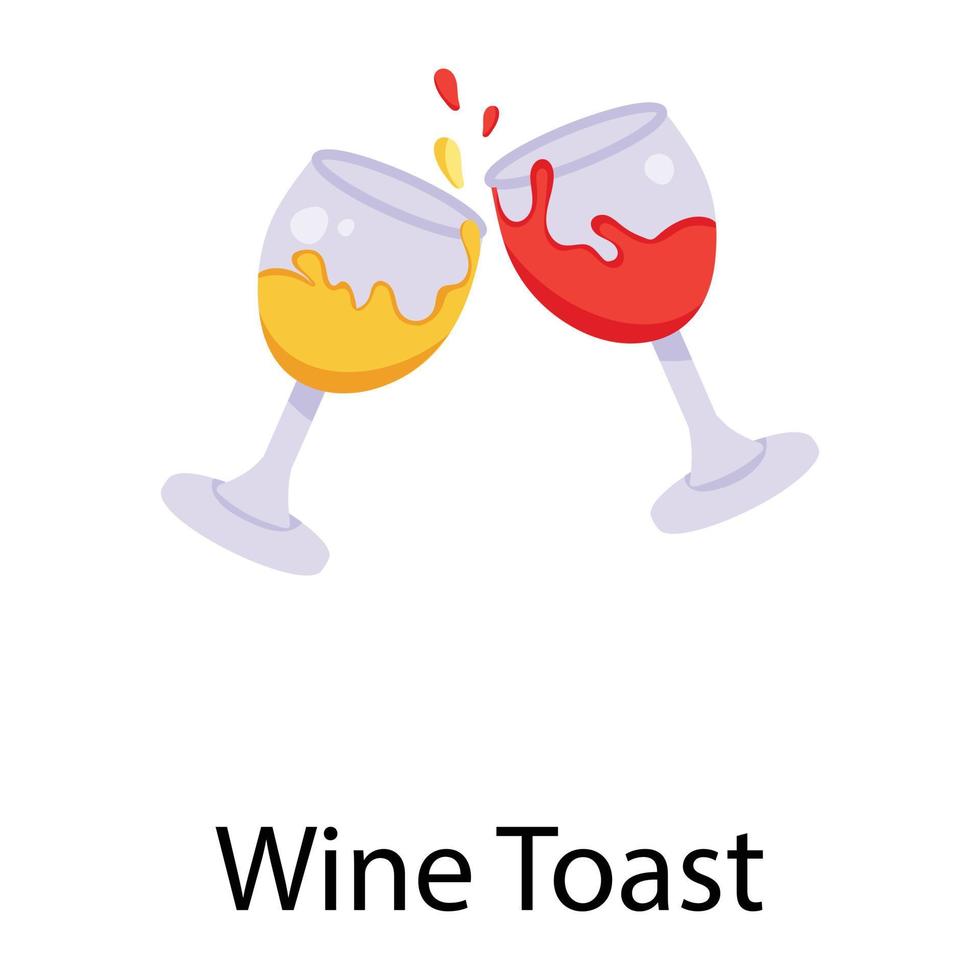 Trendy Wine Toast 17772346 Vector Art At Vecteezy