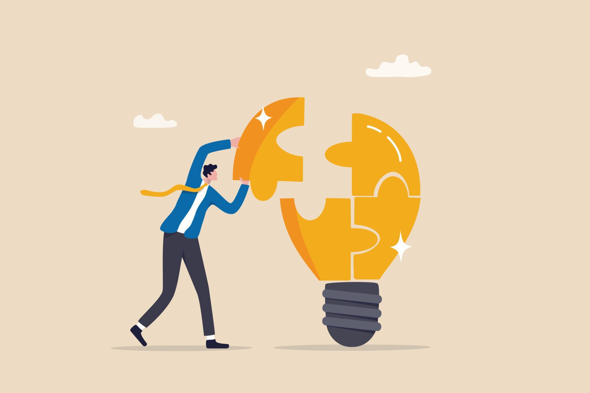 Problem solver, get solution to overcome difficulty, idea, creativity ...