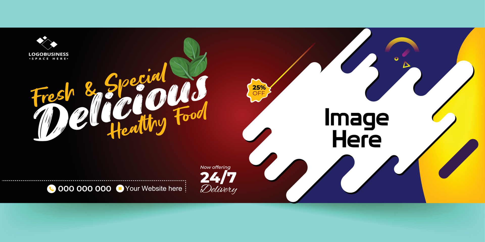 Food Template and Restaurant Web Banner, Burger banner design, Social ... Food Template and Restaurant Web Banner, Burger banner design, Social ...