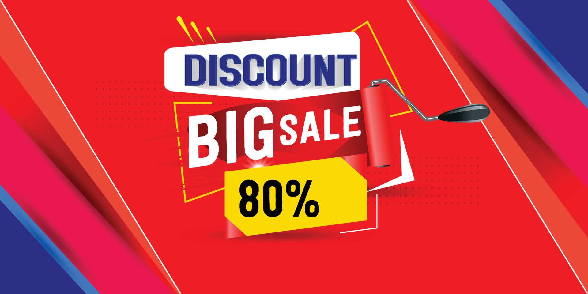 Big sale discount promotion banner template, Special offer discount on weekend promotion Banner ...