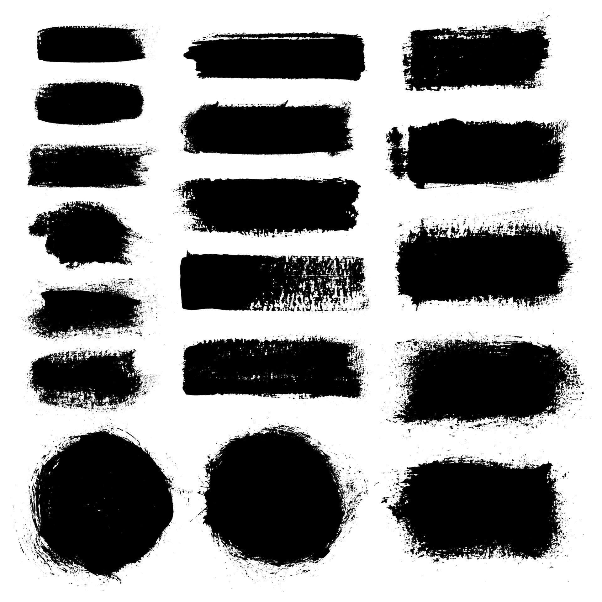 Vector black paint,ink,grunge brush stroke. 17775868 Vector Art at Vecteezy