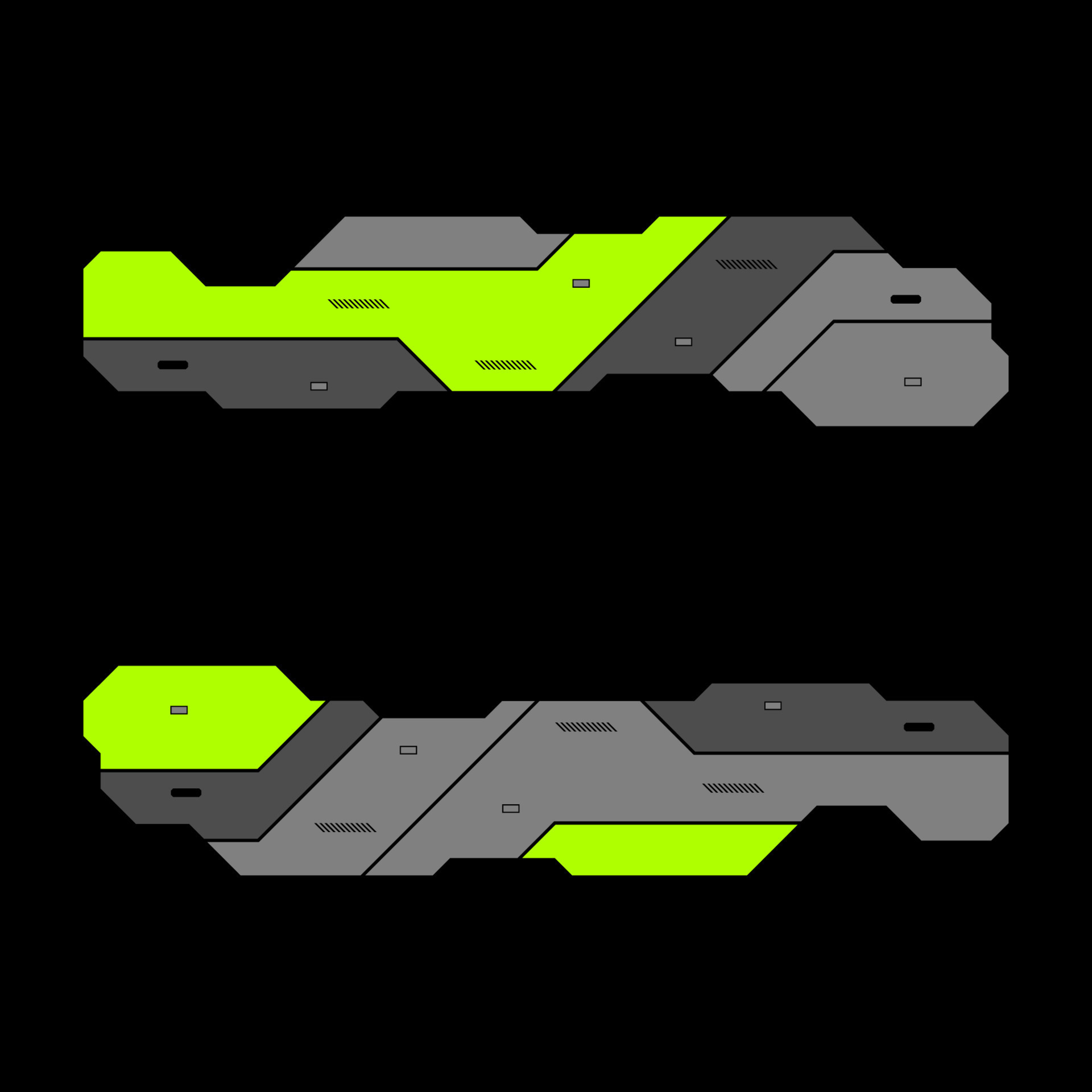 HUD set frames, futuristic modern user interface elements, control ... HUD set frames, futuristic modern user interface elements, control ...