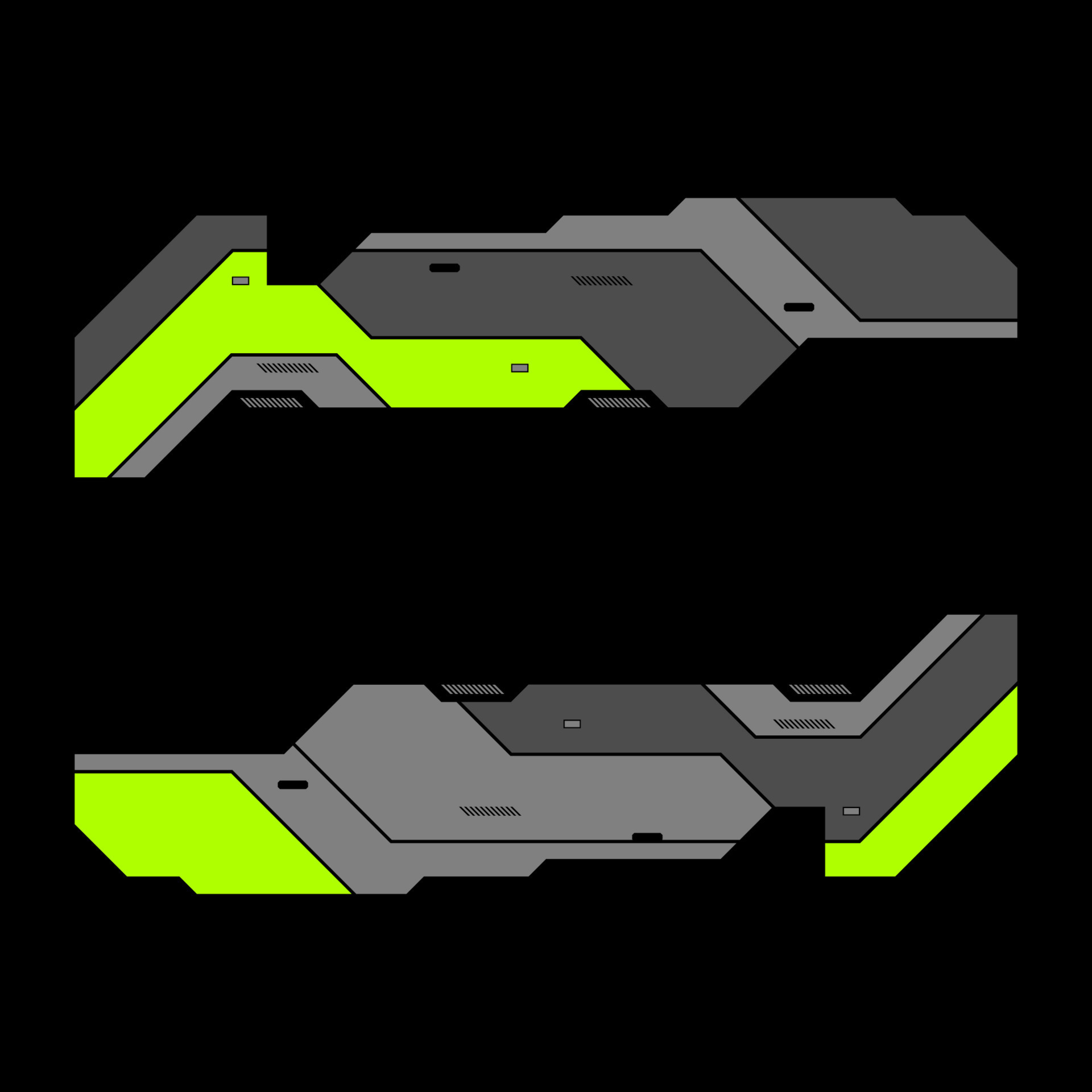 HUD set frames, futuristic modern user interface elements, control ... HUD set frames, futuristic modern user interface elements, control ...