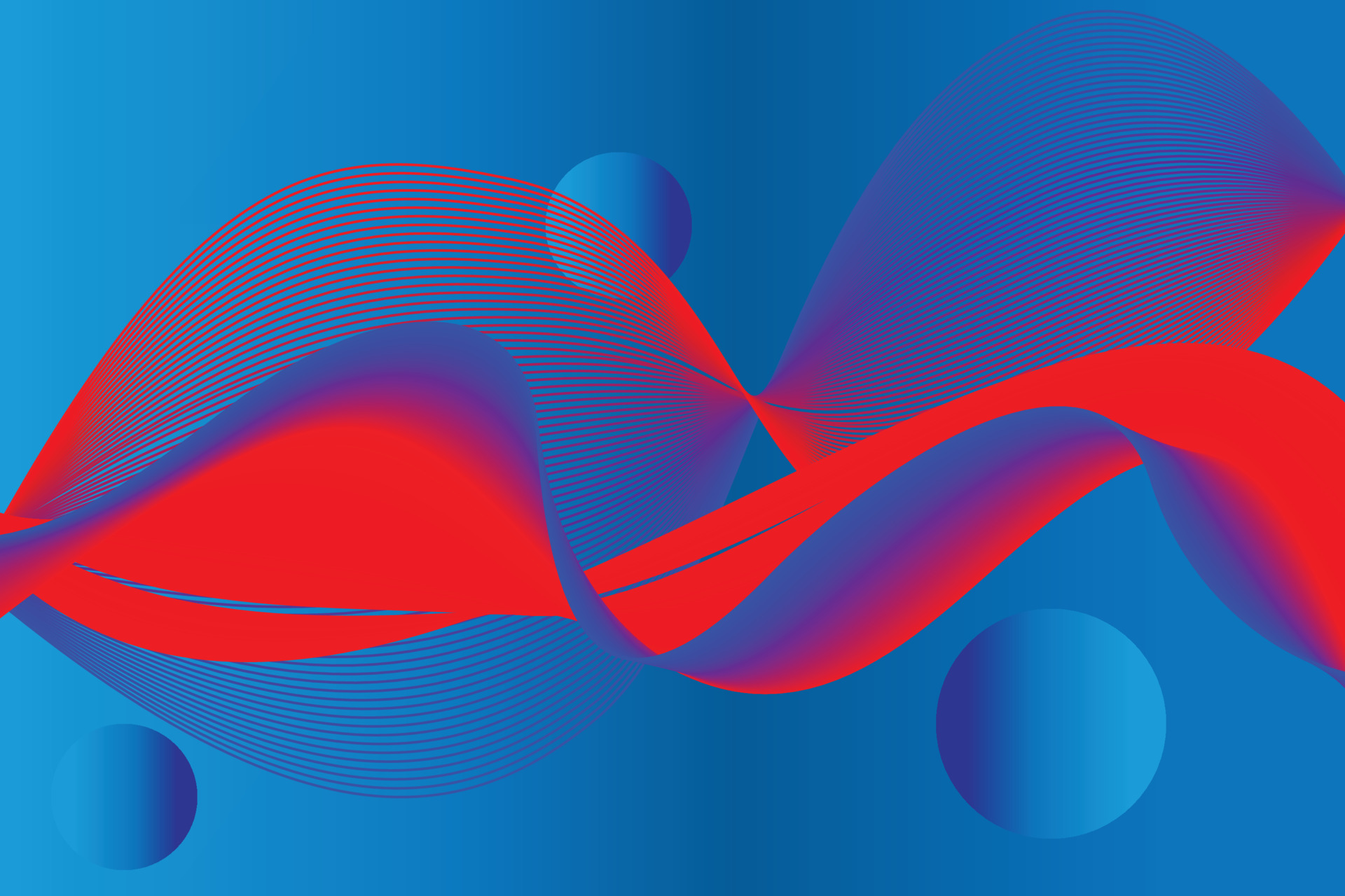 Red and blue gradient wave Abstract background. Modern poster with gradient 3d flow shape ...