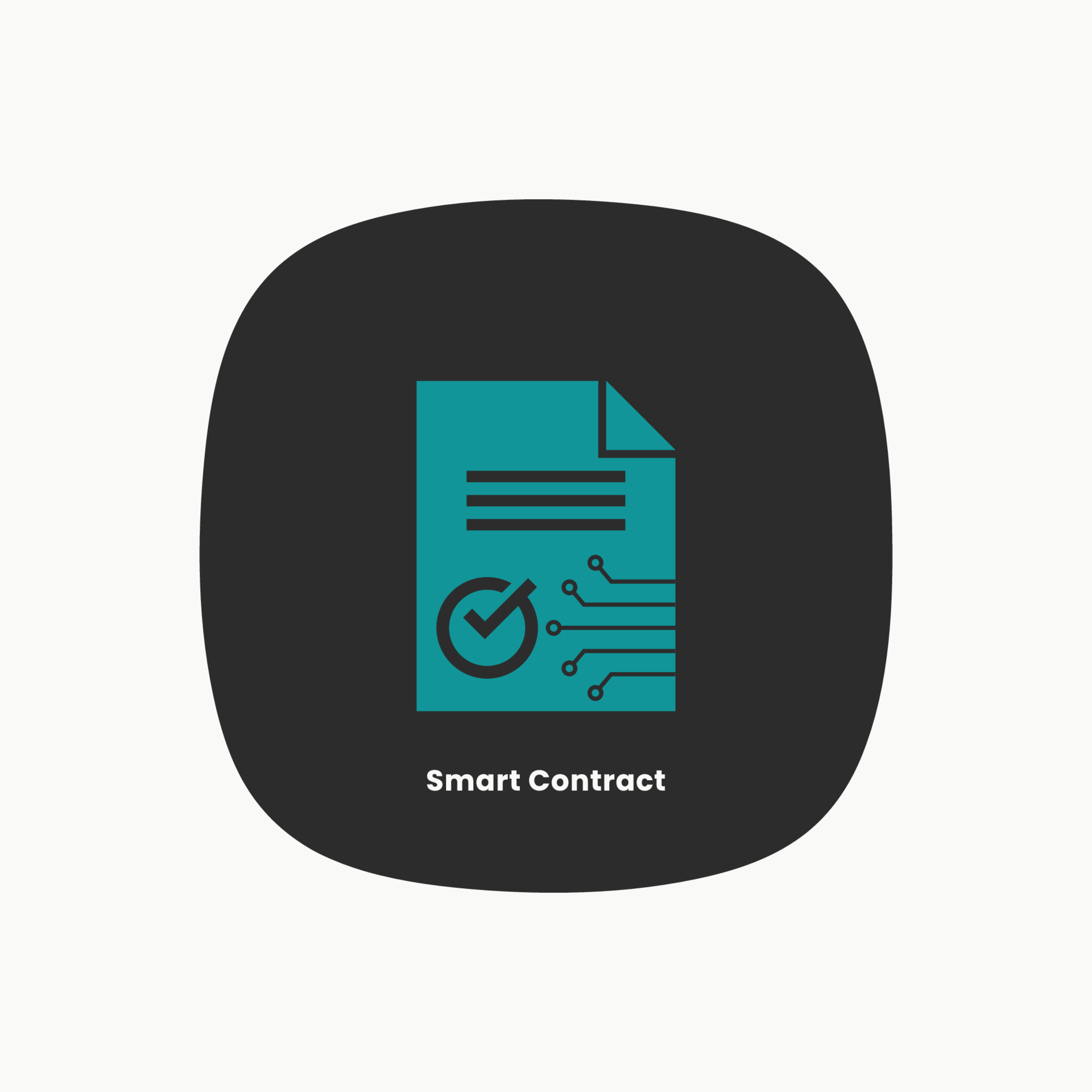 Smart contract icon graphic design vector illustration 17780430 Vector ...