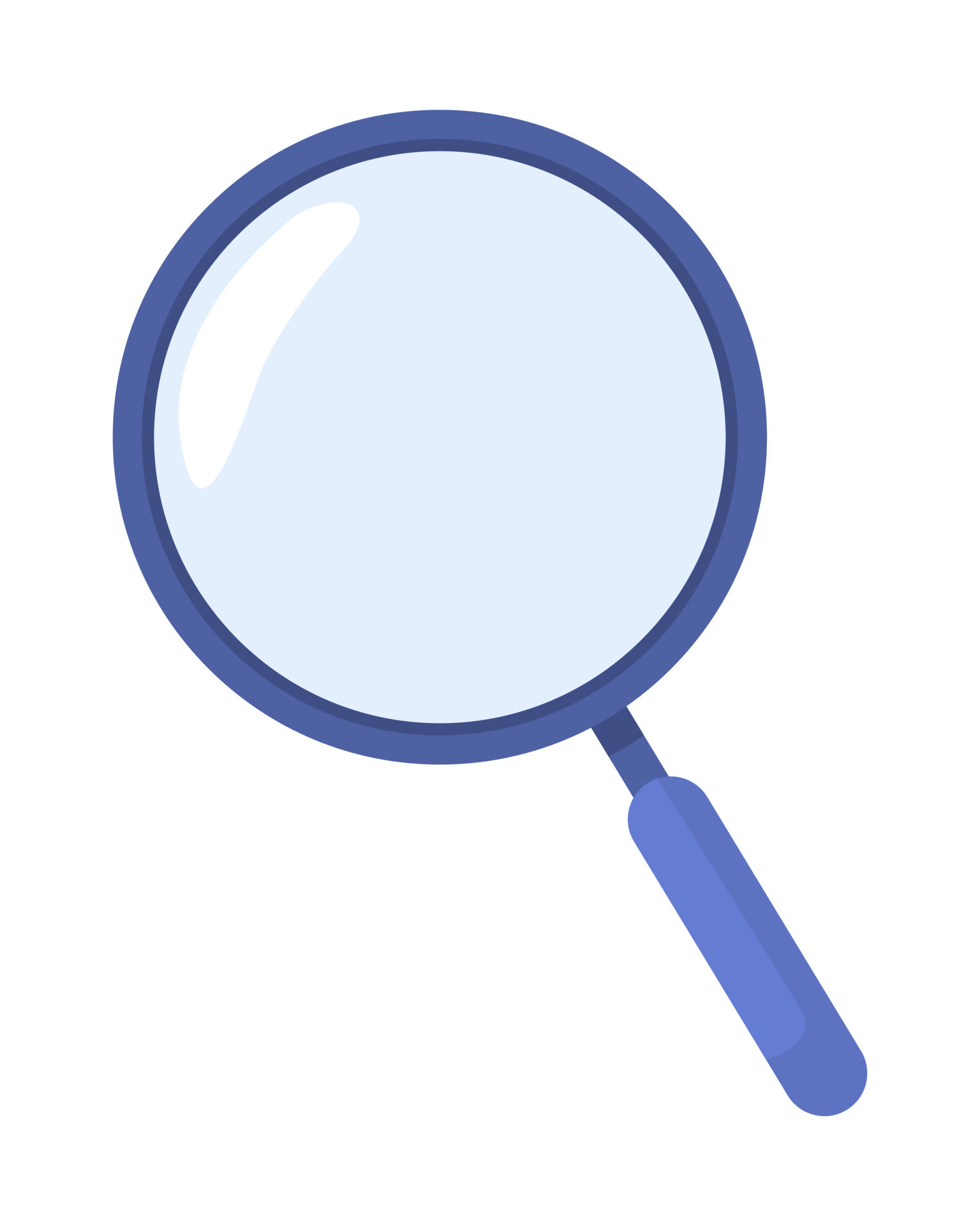 Magnifying glass semi flat color vector element. Reading magnifier ... Magnifying glass semi flat color vector element. Reading magnifier ...