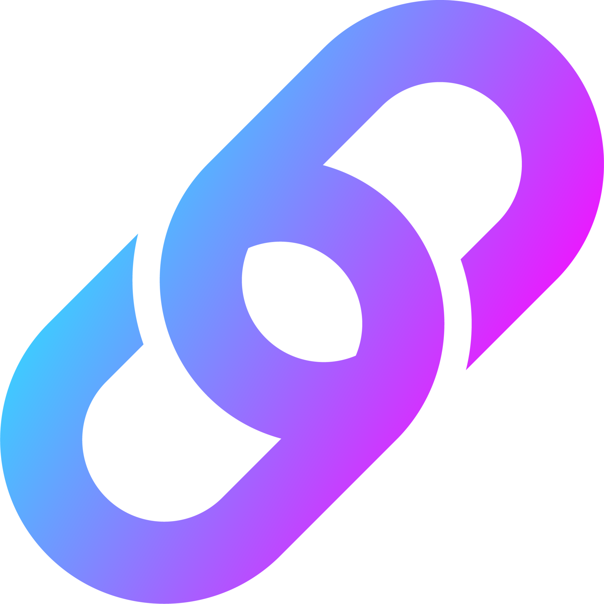 Chain Icon In Gradient Colors Connection Signs Illustration 17784785 Png
