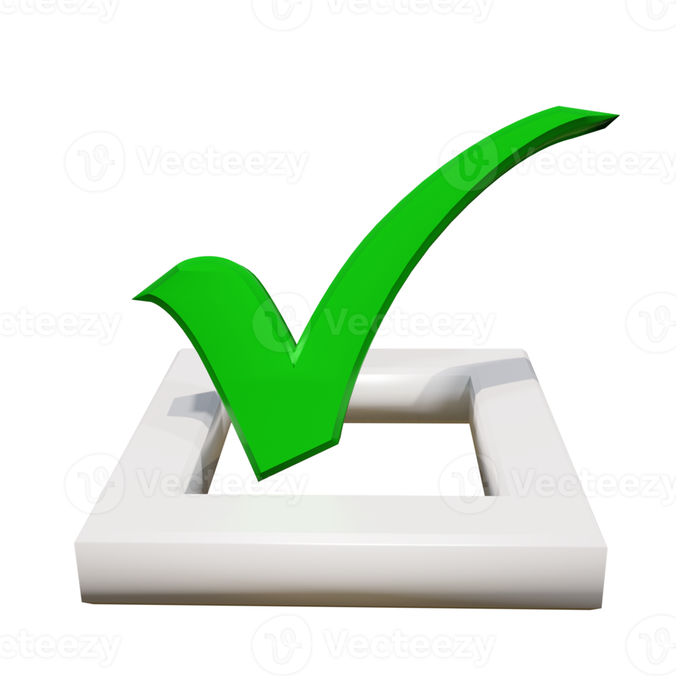 Correct Icon 3D Render 17785344 PNG Correct Icon 3D Render 17785344 PNG