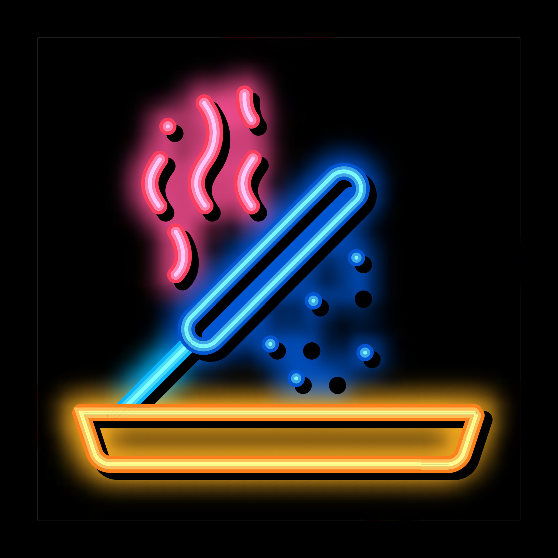 aromatic stick neon glow icon illustration 17785442 Vector Art at Vecteezy