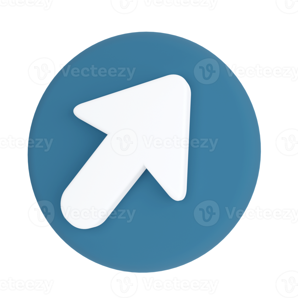 Mouse Pointer Cursor 3d Rendering 17785487 Png